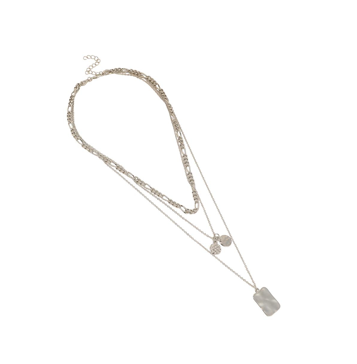 Click here for Sohi Womens The Dented Charm Multi-Layer Necklace... prices