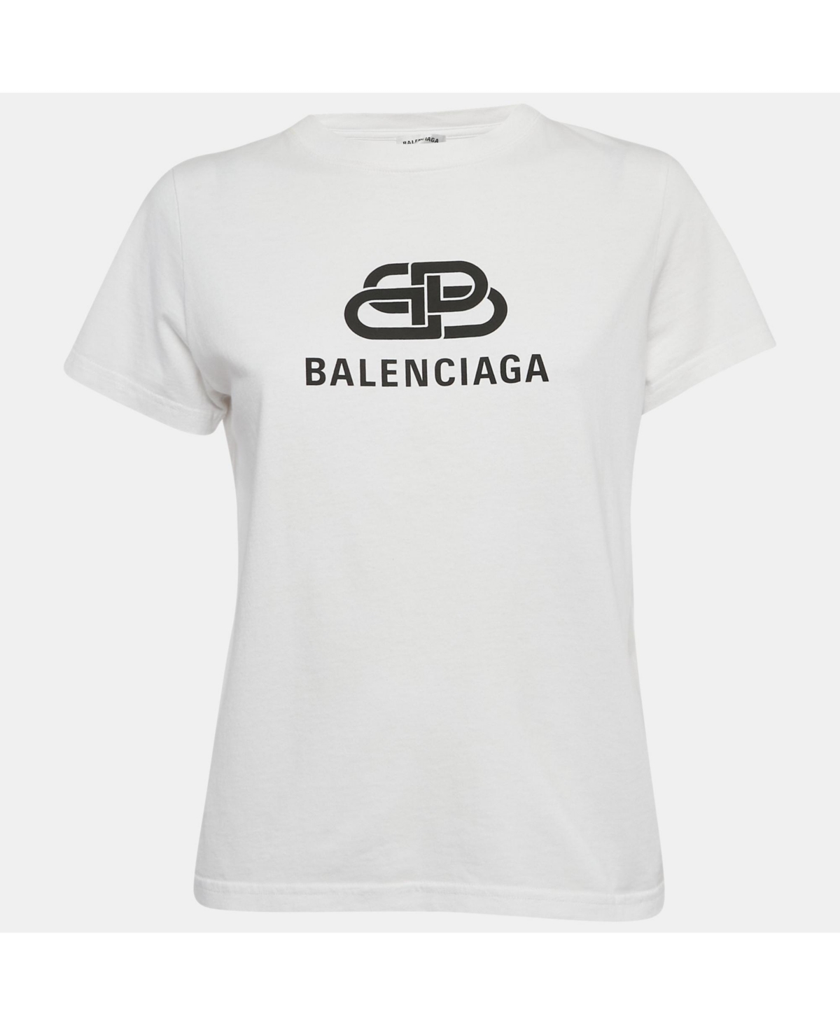 Click here for Pre-Owned Balenciaga Womens Bb Logo Print Cotton C... prices