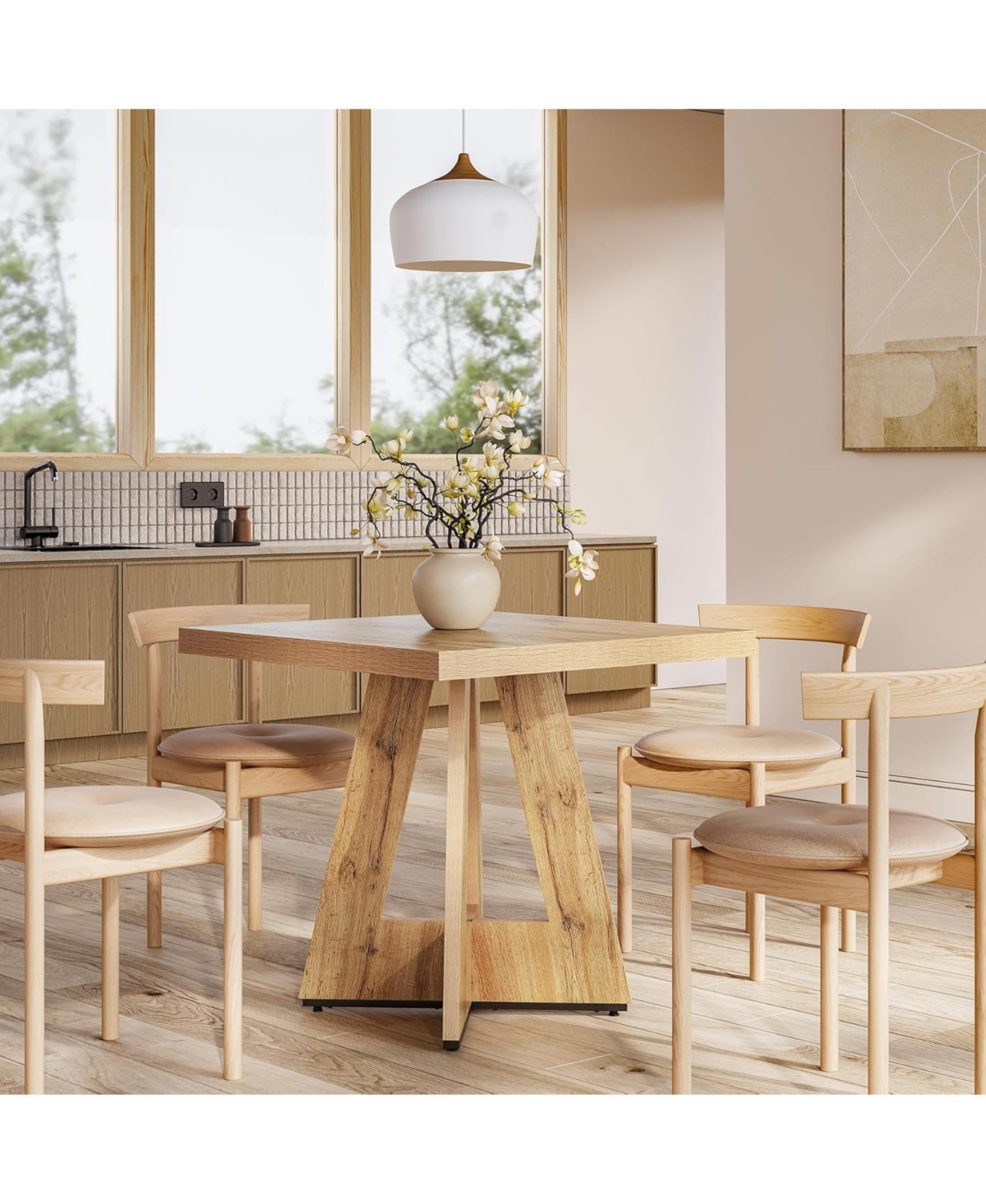 Click here for Tribesigns Square Dining Table for 4  31.5-Inch Sm... prices