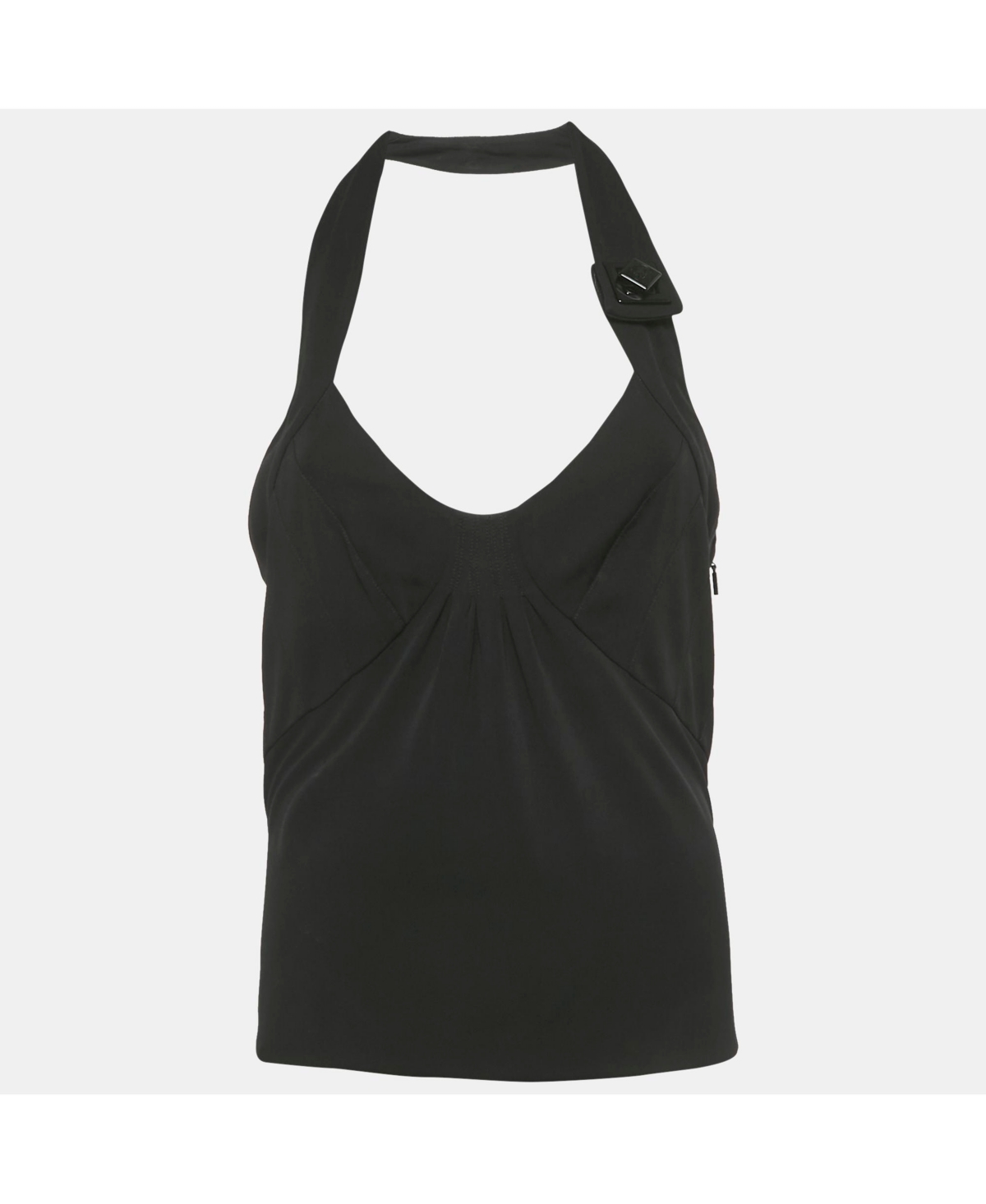 Click here for Pre-Owned Versace Womens Black Jersey Halter Neck... prices