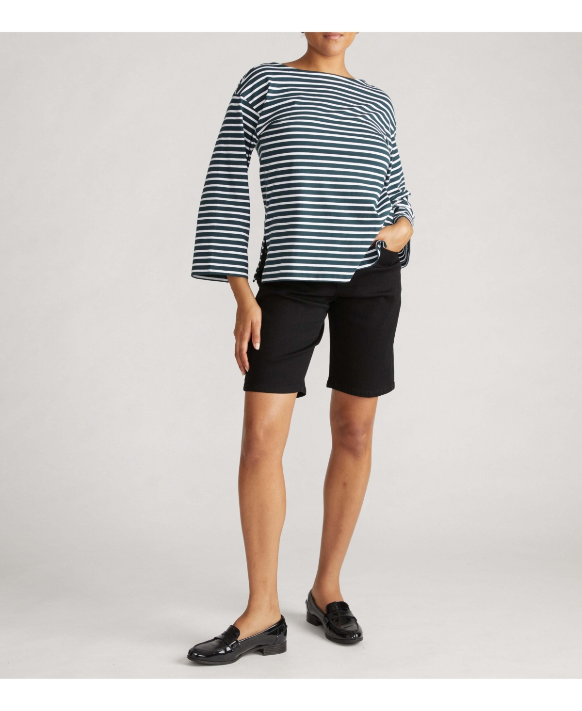 Click here for Universal Standard Plus Size Montauk Breton Stripe... prices