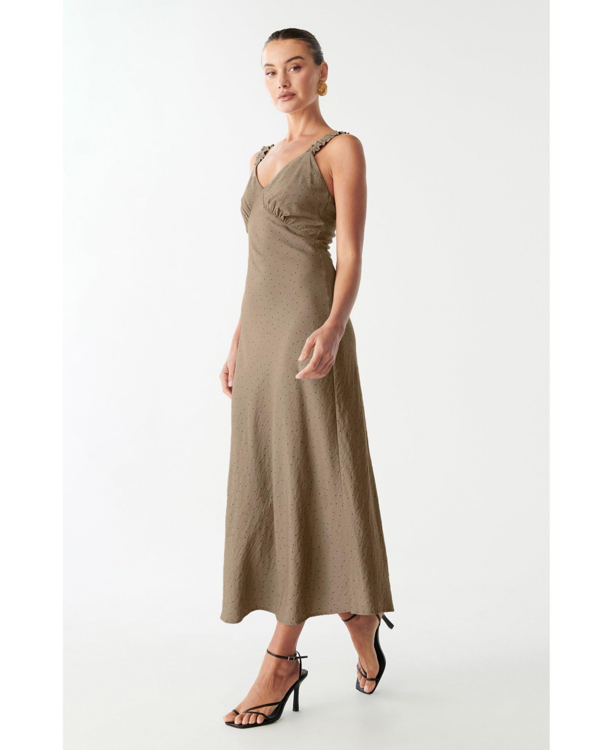 Click here for St Mrlo Womens Tide Midi Dress - Brown spot prices
