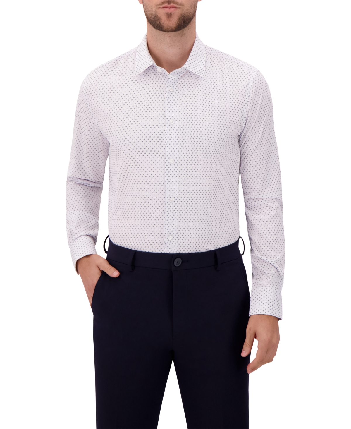 Click here for Report Collection Mens Geo Print Woven Dress Shirt... prices