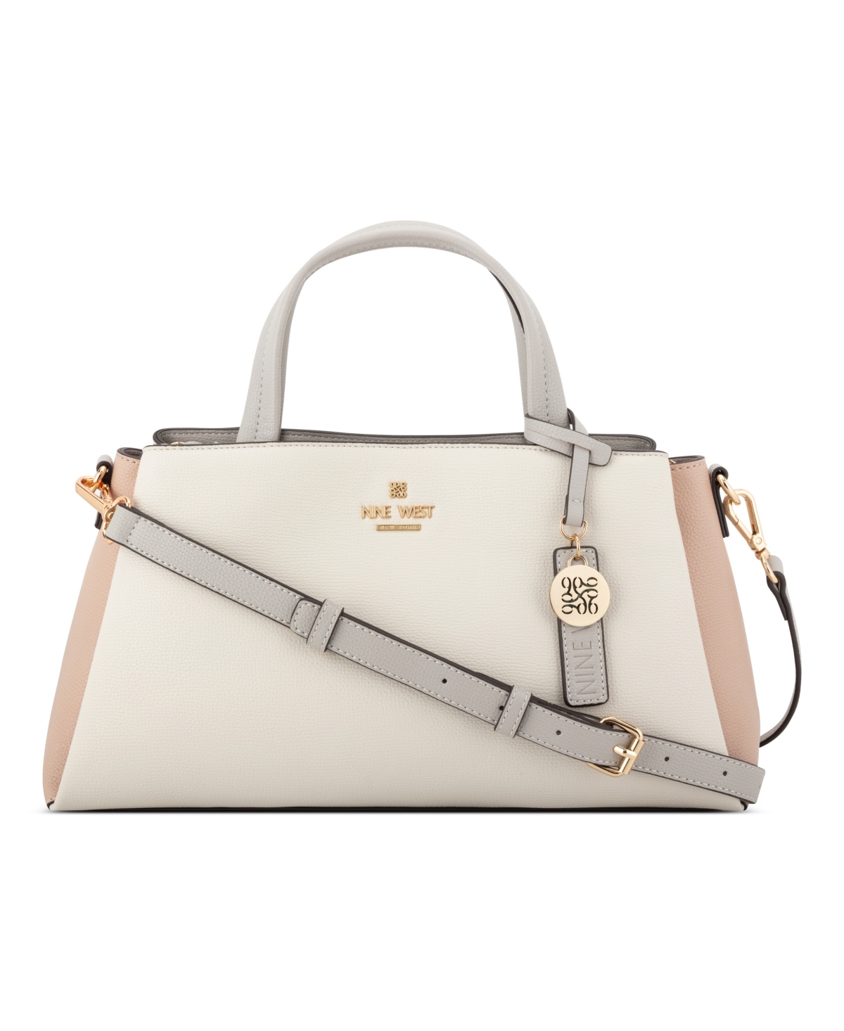 Click here for Nine West Womens Luela Satchel Bag - Milk Multi prices
