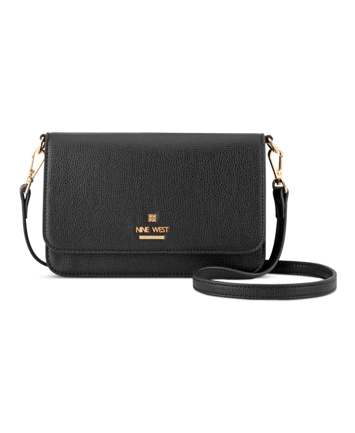 Click here for Nine West Womens Luela Phone Crossbody Wallet - Bl... prices