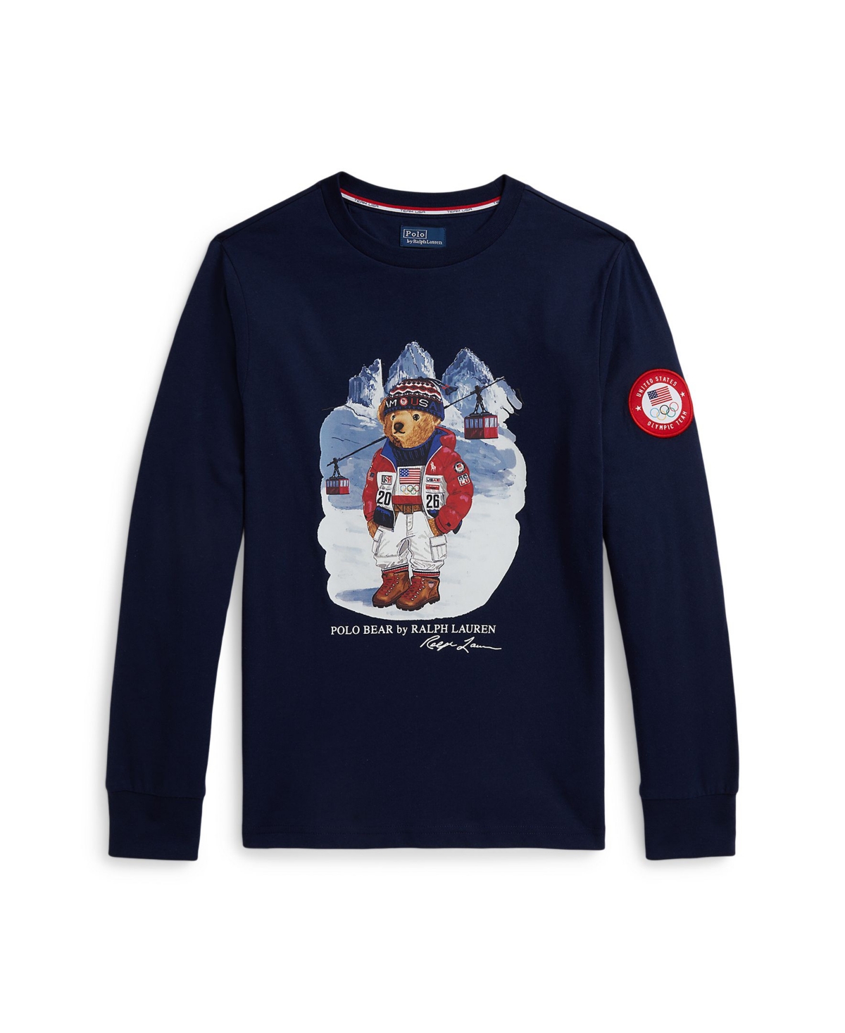 Click here for Polo Ralph Lauren Boys 8-20 Bear Graphic T-Shirt -... prices