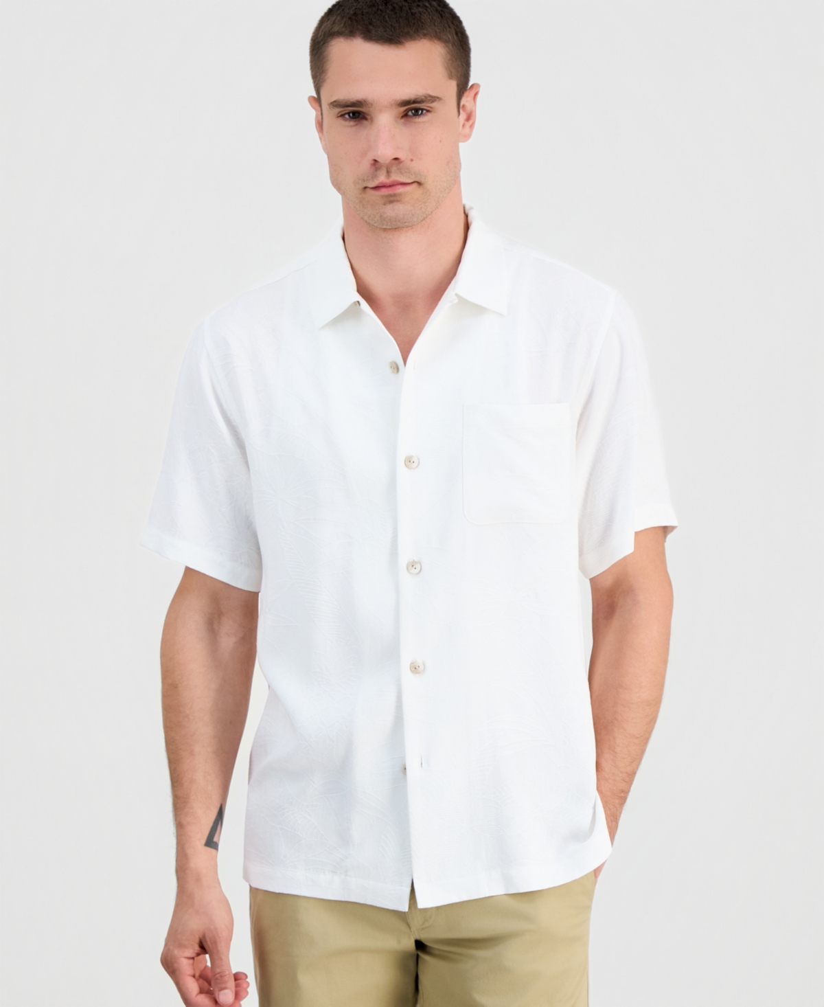 Click here for Tommy Bahama Mens Coastal Short-Sleeve Button-Fron... prices