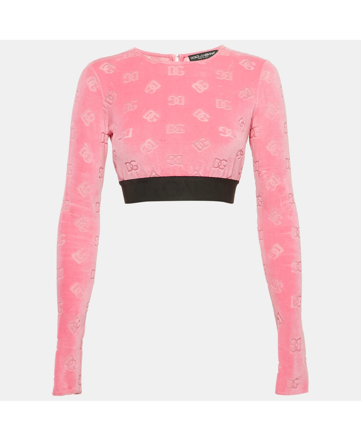 Click here for Pre-Owned Dolce & Gabbana Womens Monogram Velvet C... prices