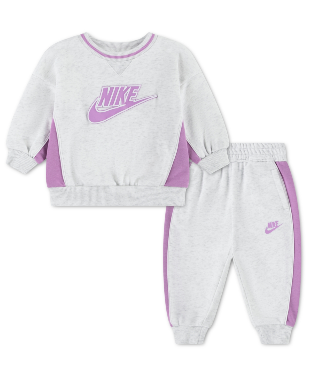 Click here for Nike Baby Girls Crewneck Sweatshirt and Pants  2-P... prices
