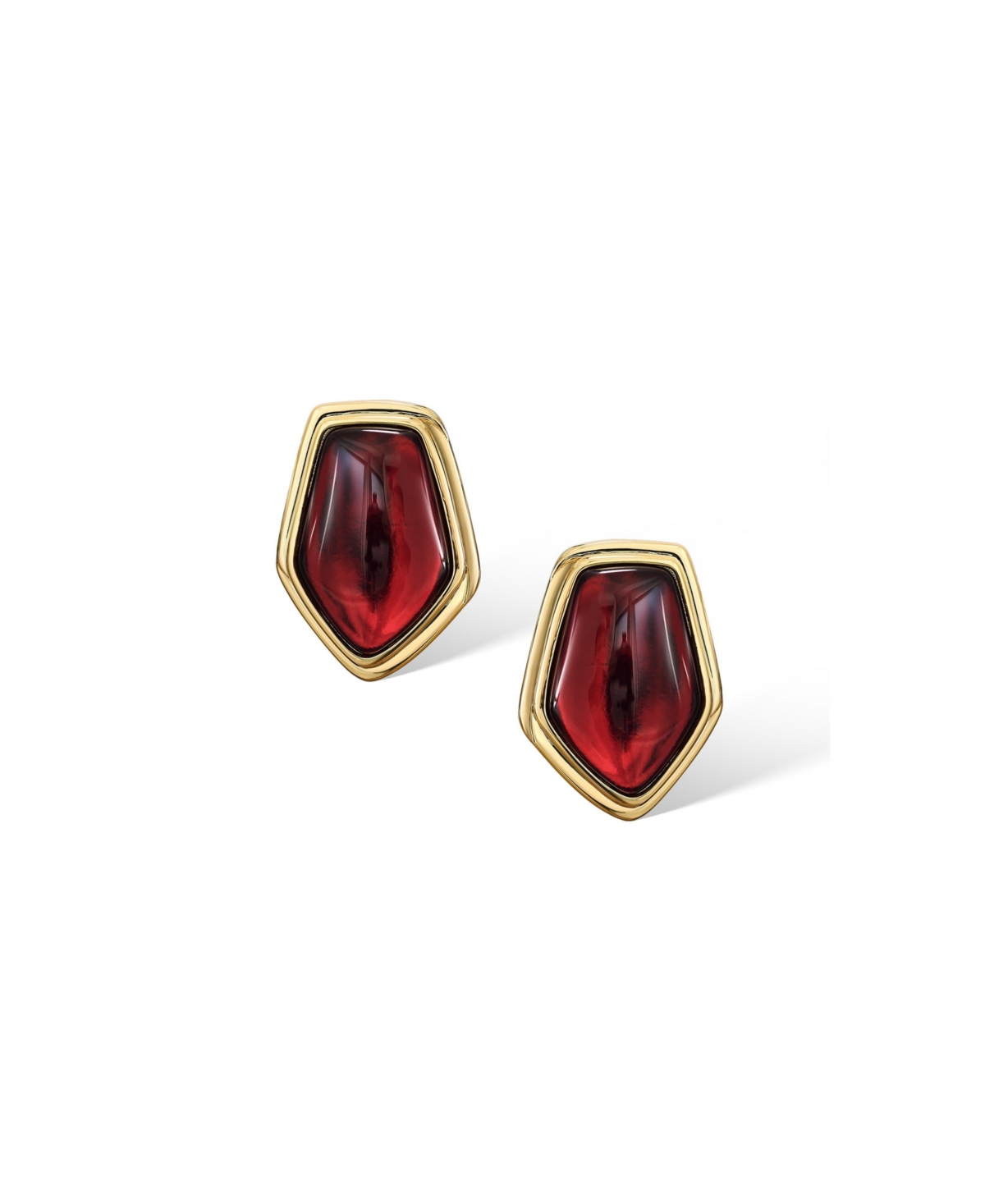 Click here for Retro Chic Rome Velvet Earrings - Red  gold prices