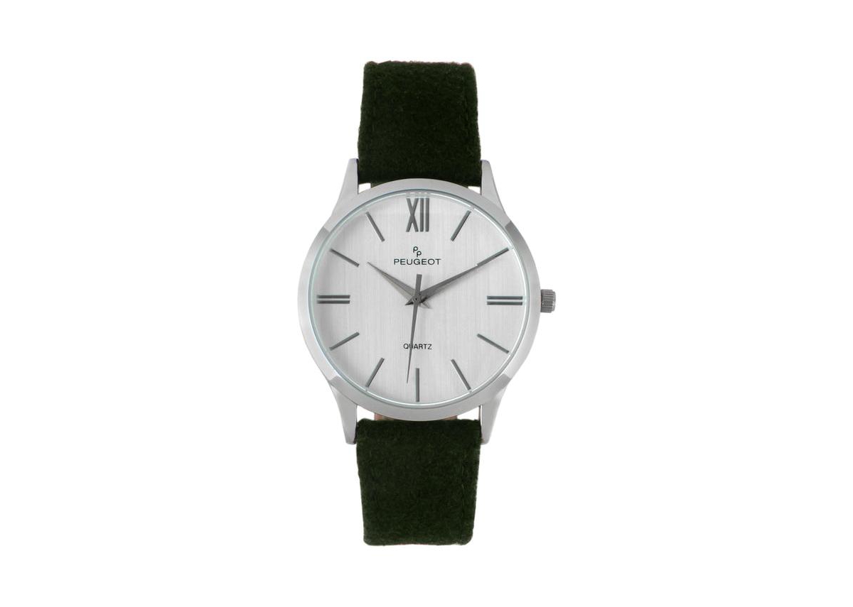 Click here for Peugeot Mens Round 40mm Steel Case with Green Wool... prices