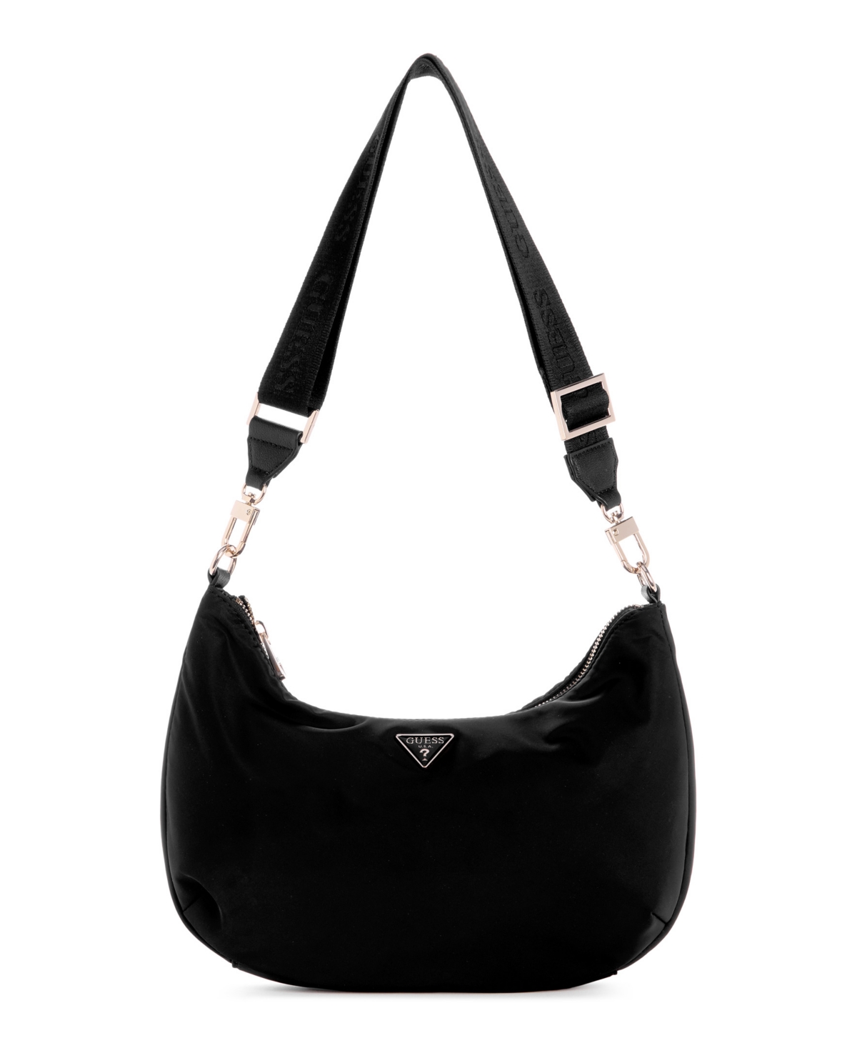 Click here for Guess Womens Gemma Medium Hobo Bag - Black prices