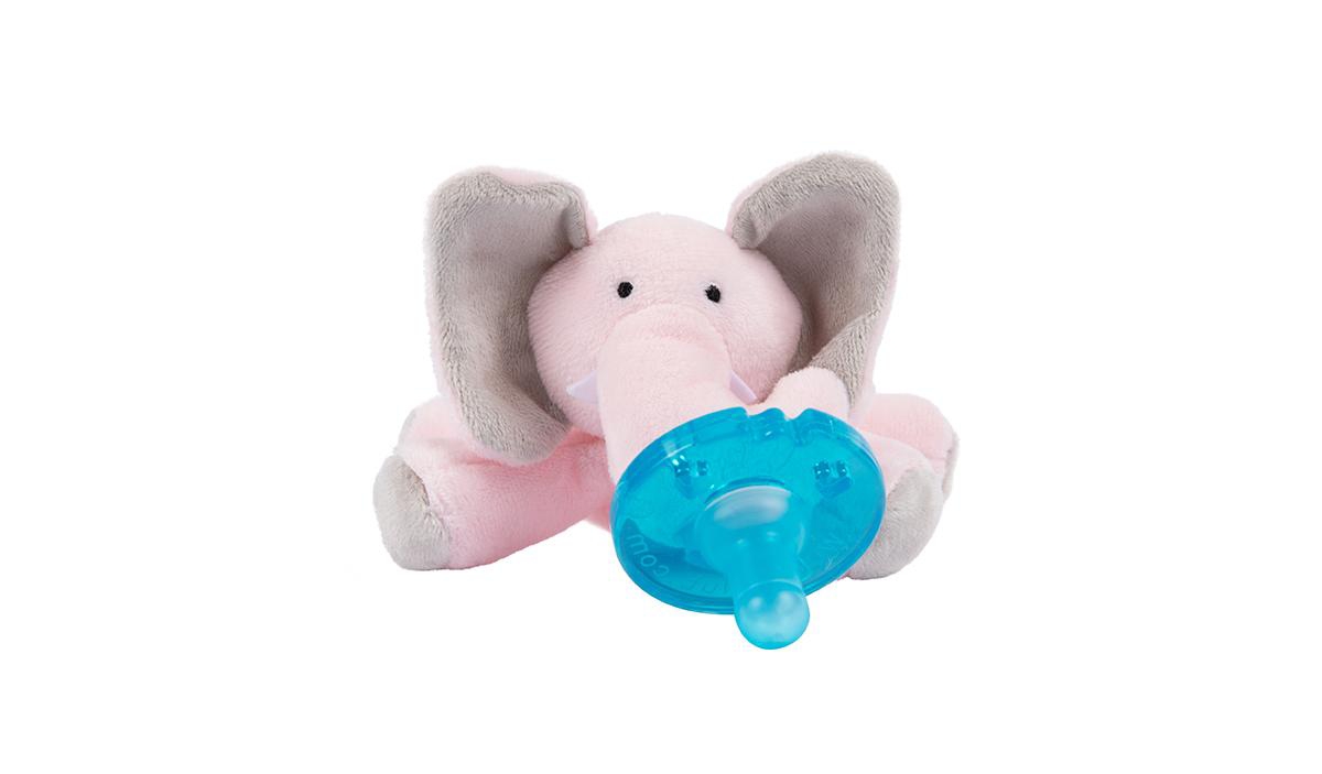 Click here for WubbaNub Baby Pink Elephant Pacifier - Pink prices