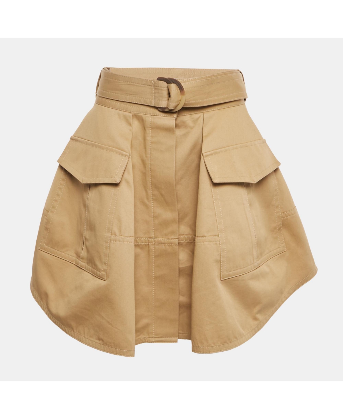 Click here for Pre-Owned Zimmermann Womens Khaki Gabardine Pleate... prices