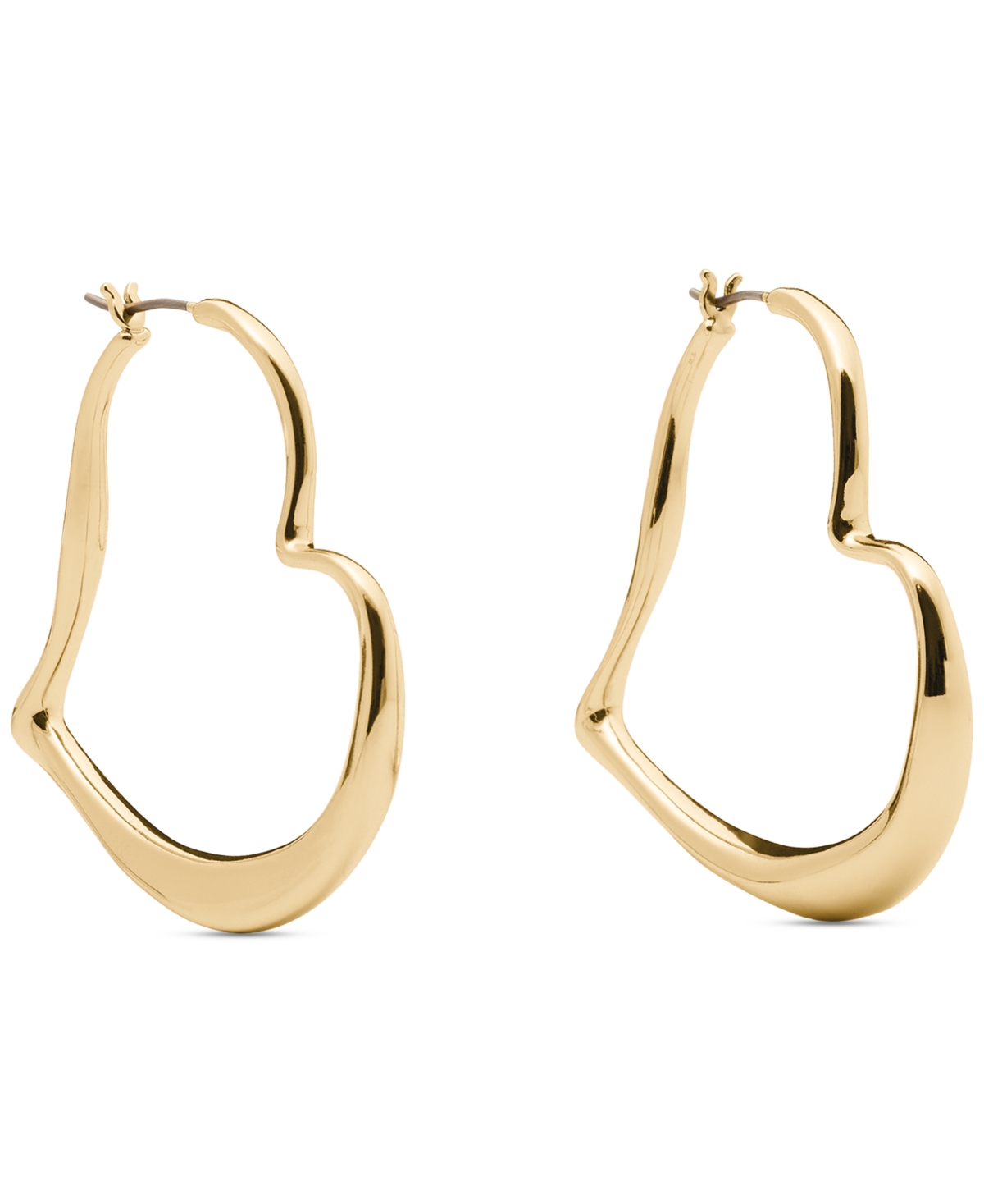 Click here for kate spade new york Amour Gold-Tone Heart Hoop Ear... prices