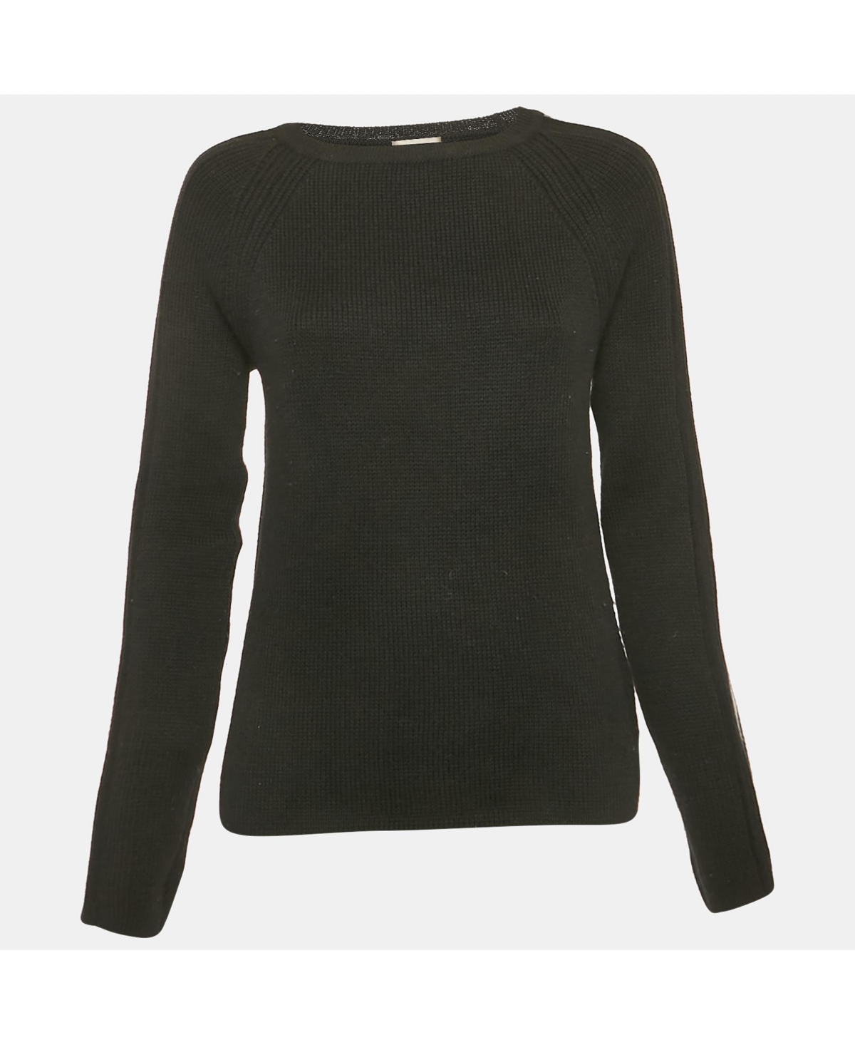 Click here for Pre-Owned Moncler Womens Black Rib Knit Crew Neck... prices