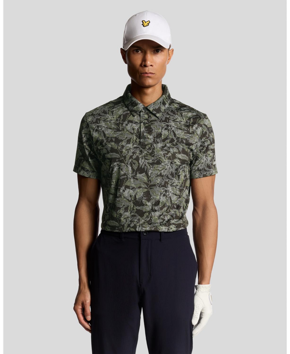 Click here for Lyle & Scott Mens Golf Digital Floral Polo Shirt -... prices