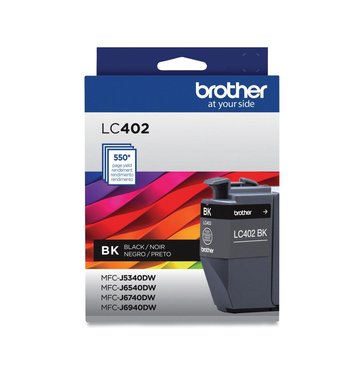 Click here for Brother LC402BKS 550 Page-Yield Ink - Black prices
