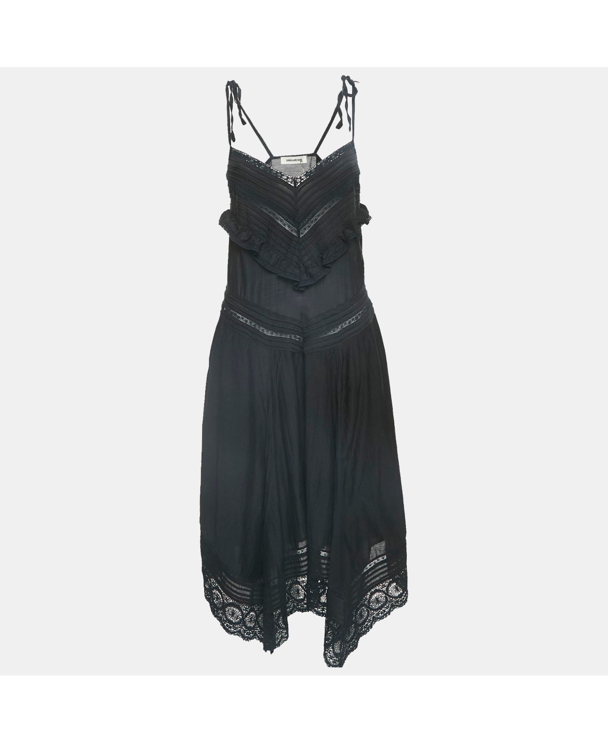 Click here for Pre-Owned Zadig & Voltaire Womens Black Cotton Lac... prices