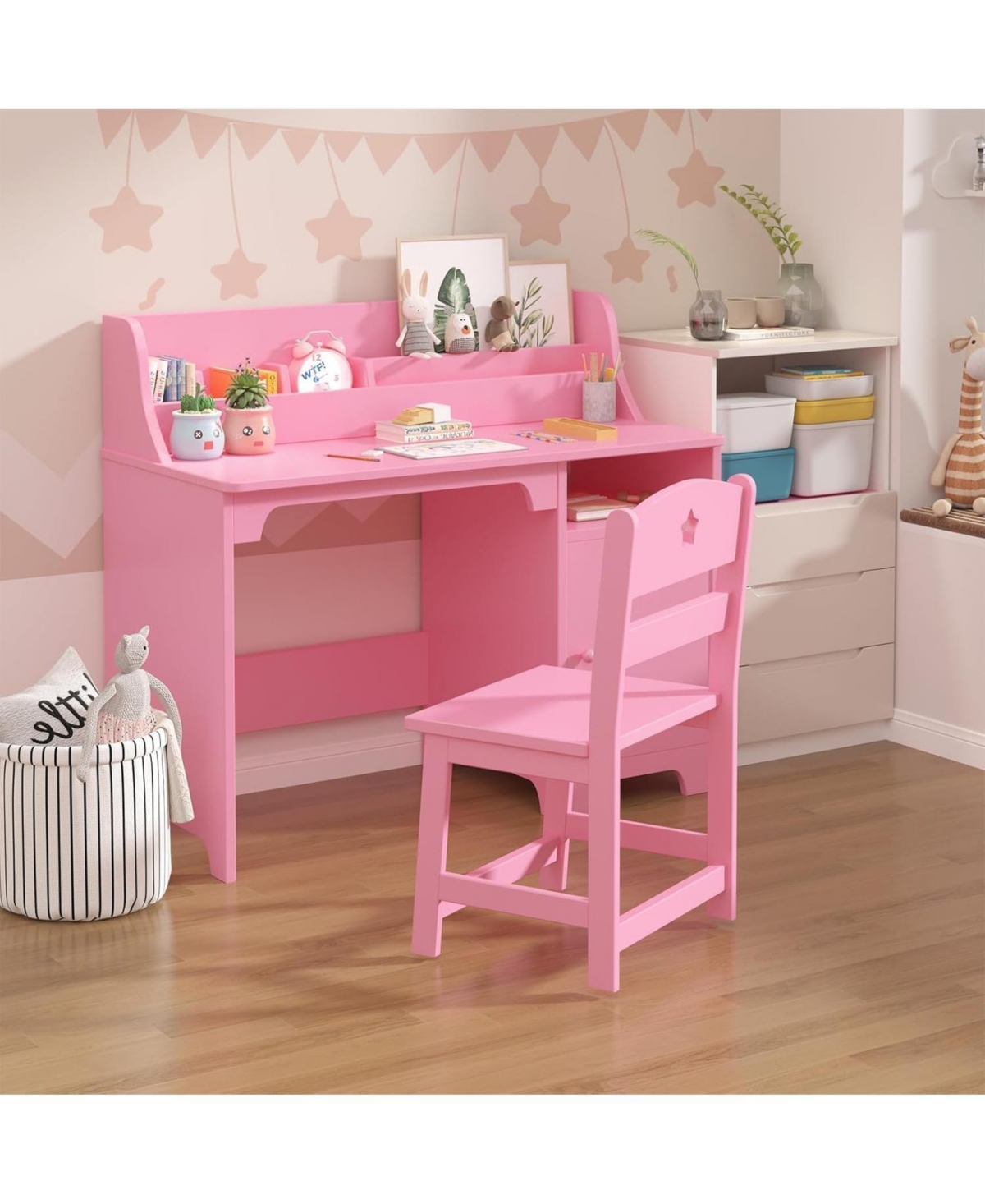 Click here for Gaomon kids desk and chair set with hutch and stor... prices