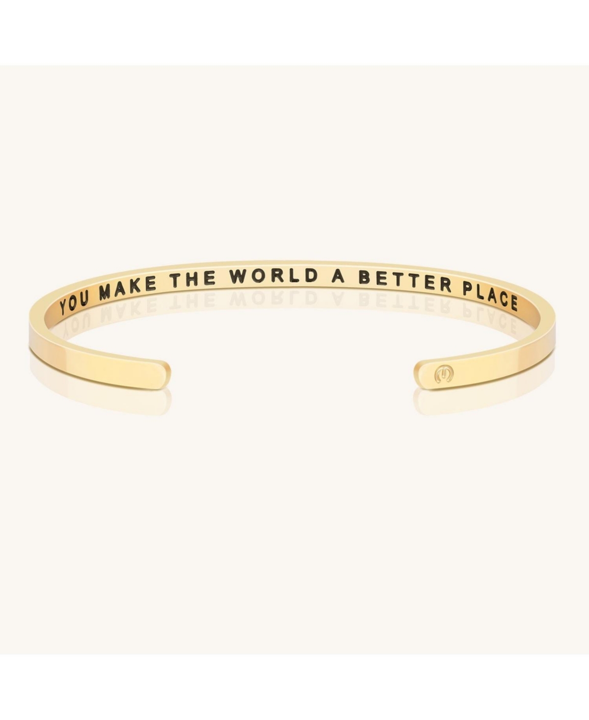 Click here for Mantra Gold You Make The World A Better Place Brac... prices