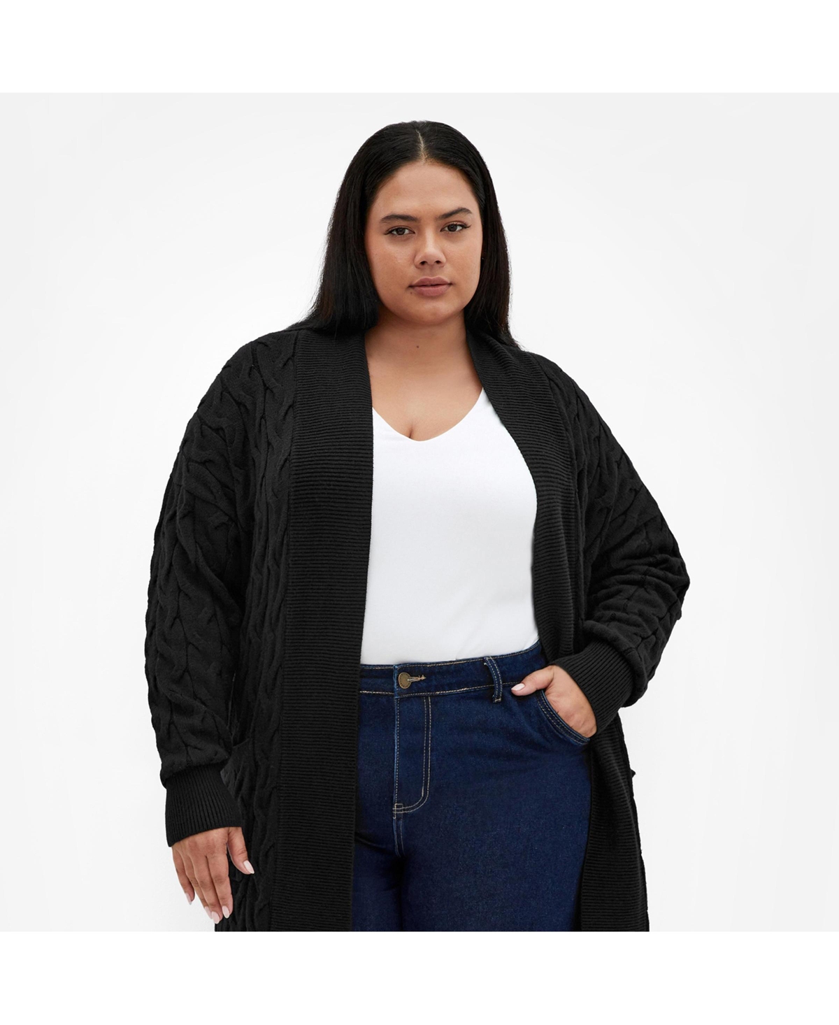 Click here for City Chic Womens Charissa Cardigan - Black prices