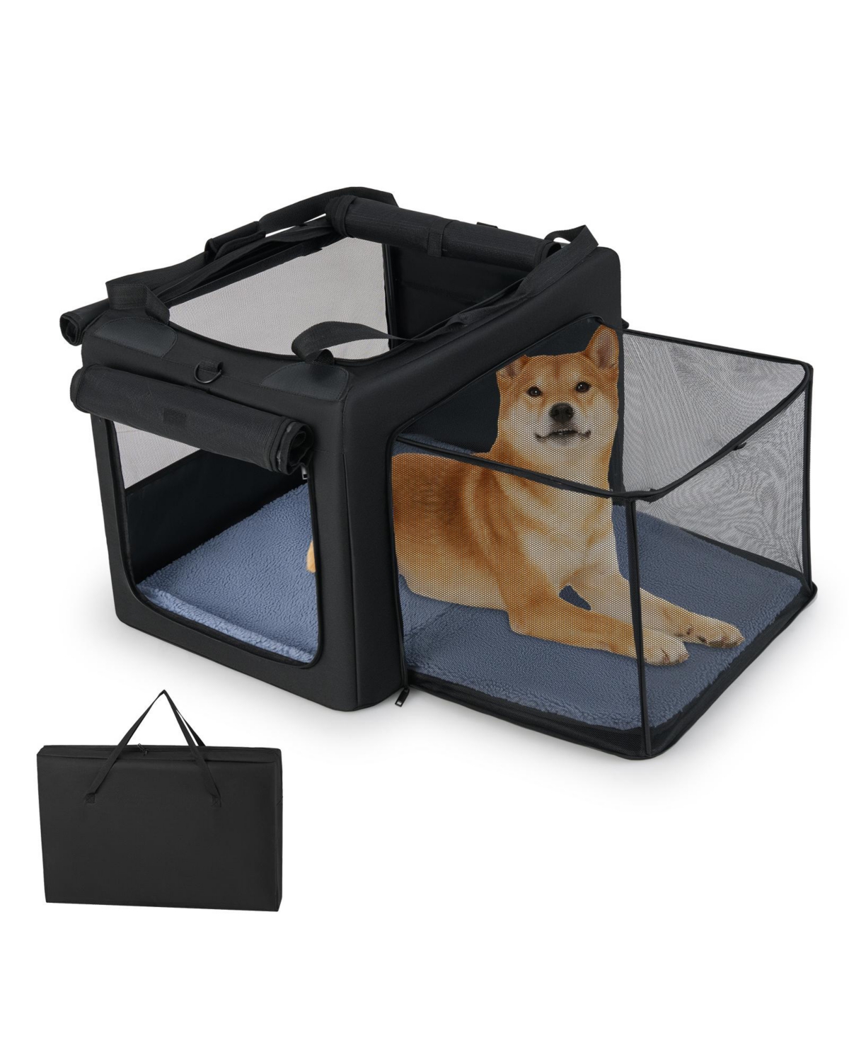 Click here for Gymax Folding Soft Dog Crate Foldable Pet Carrying... prices