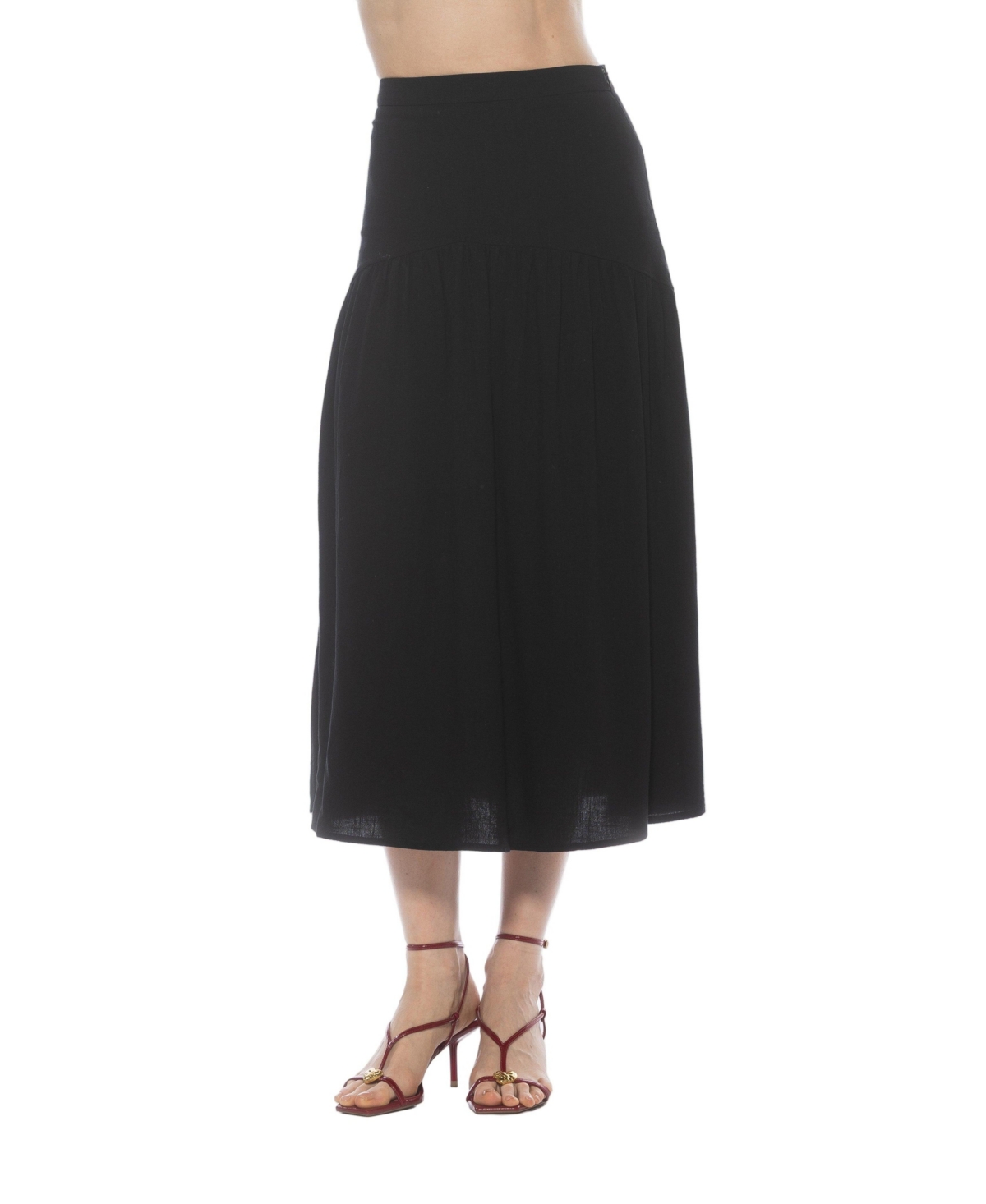 Click here for Alexia Admor Womens Michel Dropped Waist Midi Shir... prices