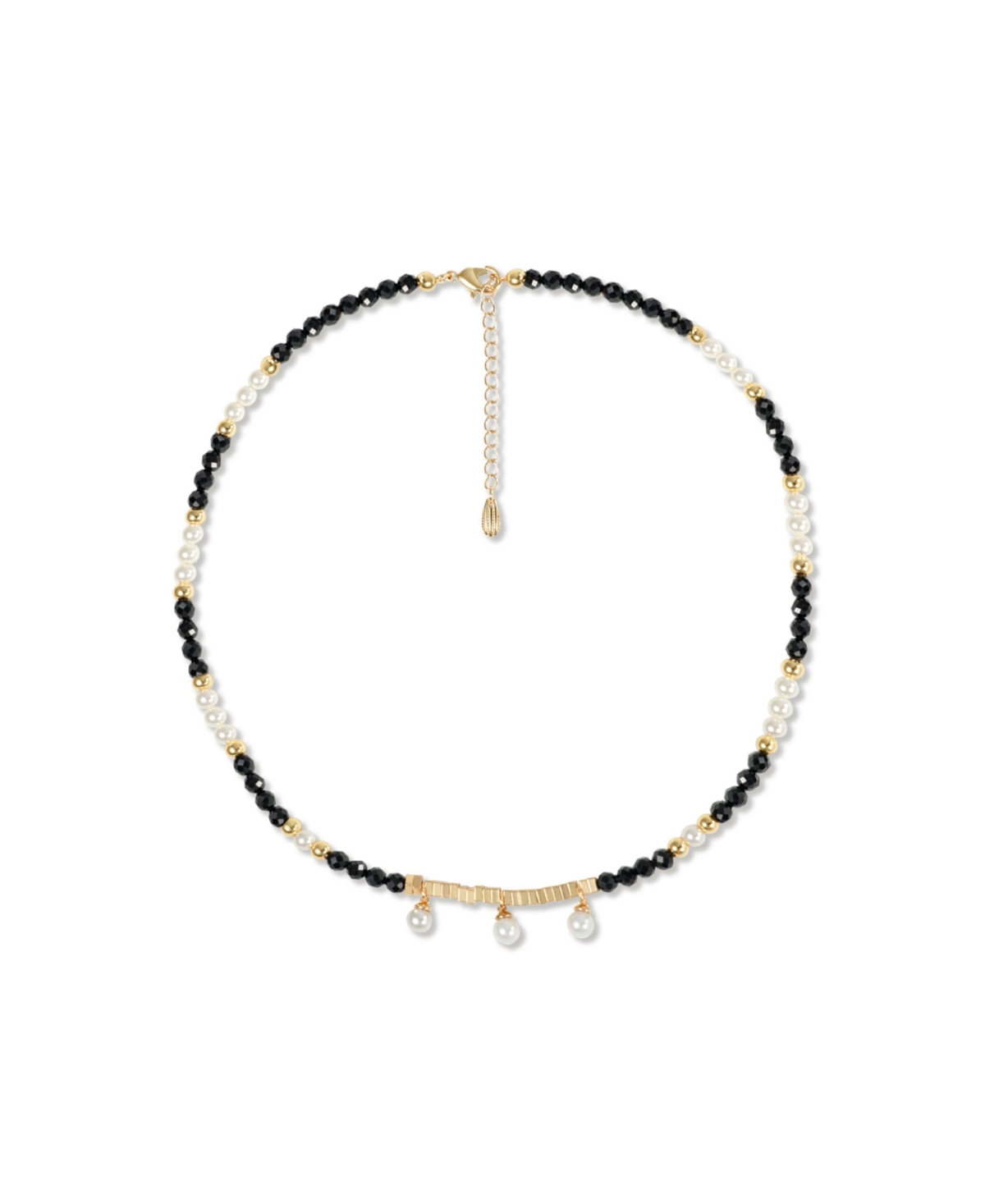 Click here for Retro Chic Womens Poseidon Necklace - Black  white... prices