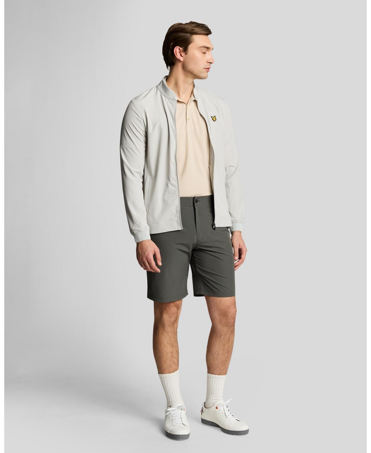 Click here for Lyle & Scott Mens 5 Pocket Golf Shorts - Granite prices