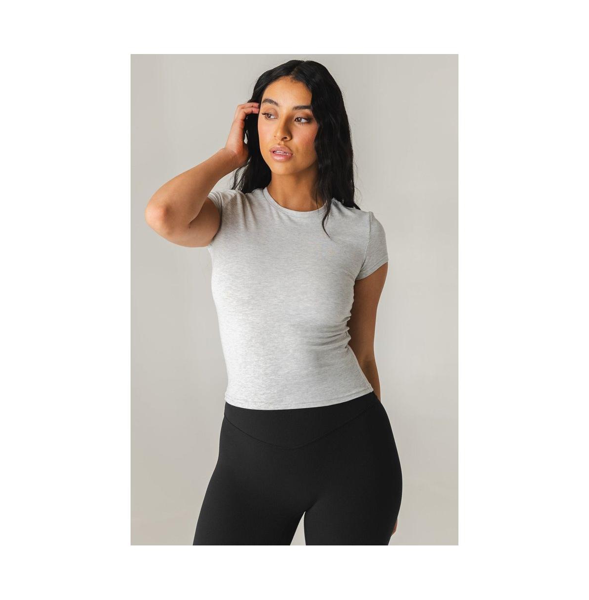 Click here for Vitality Womens Basis Full Tee - Heather grey prices