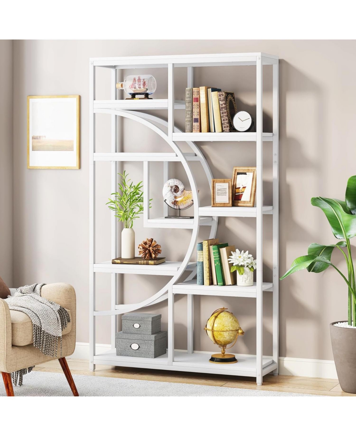 Click here for Tribesigns 9-Tier Bookshelf  Freestanding Tall Boo... prices