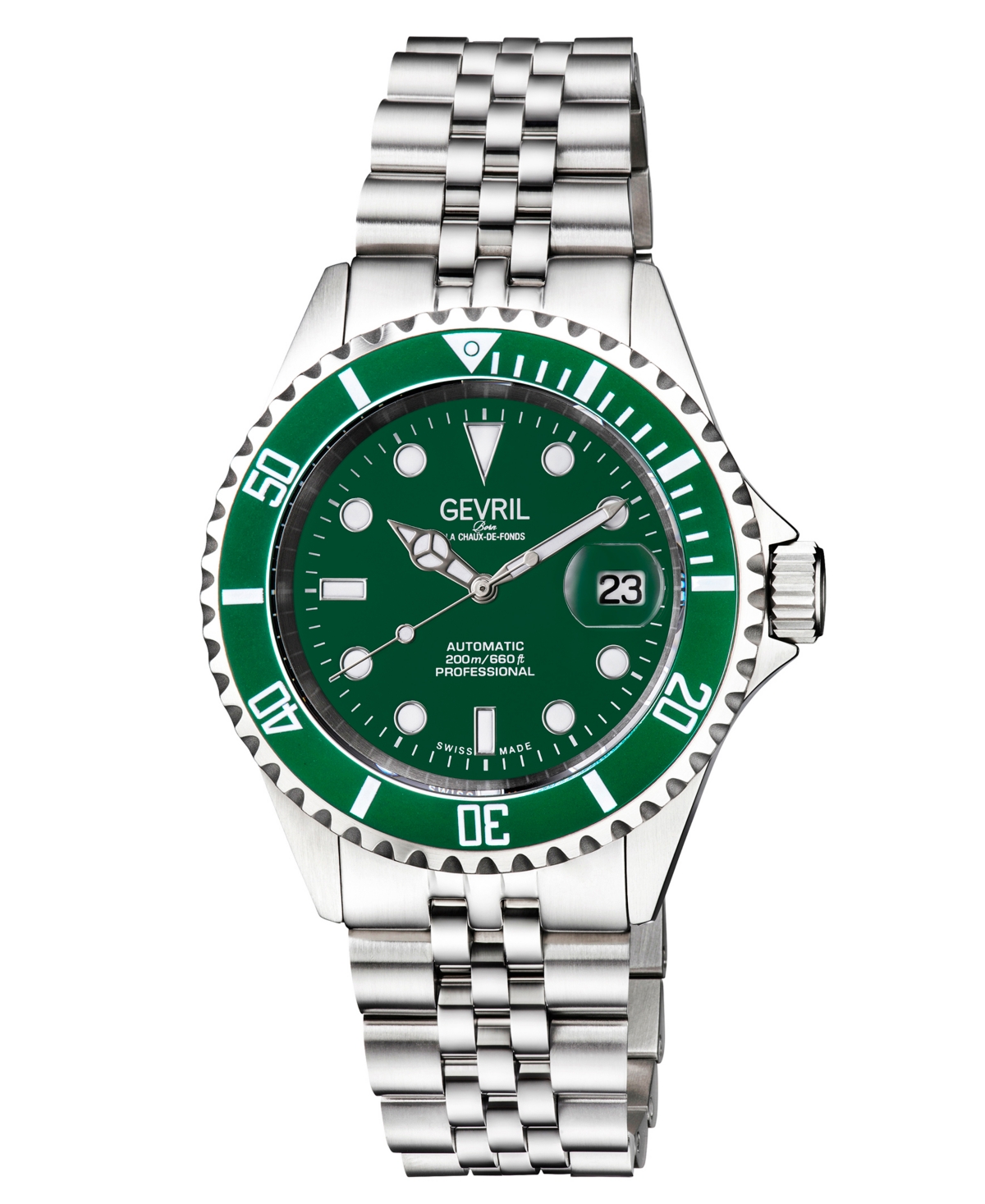 Click here for Gevril Mens Wall Street Swiss Automatic Silver Sta... prices