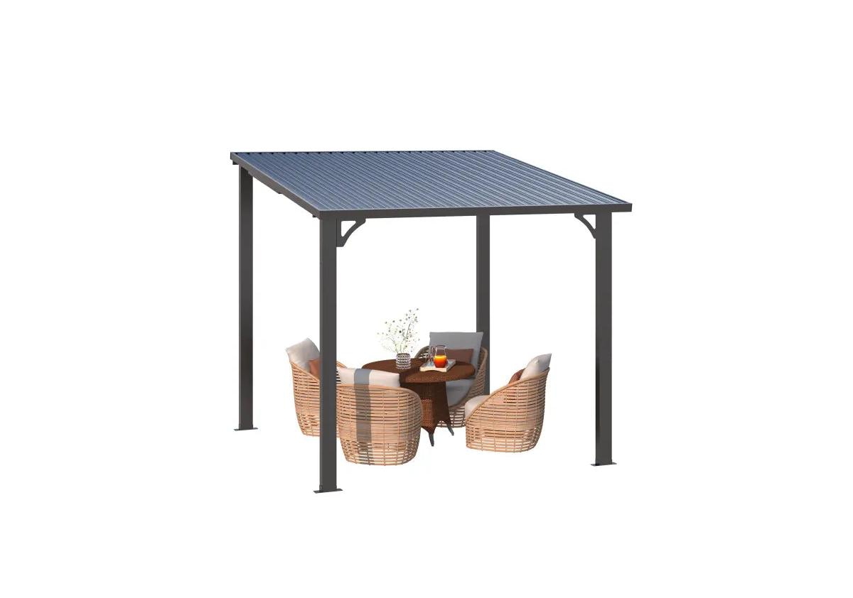 Click here for Aecojoy 8X8 Hardtop Gazebo Outdoor Pergola Lean to... prices
