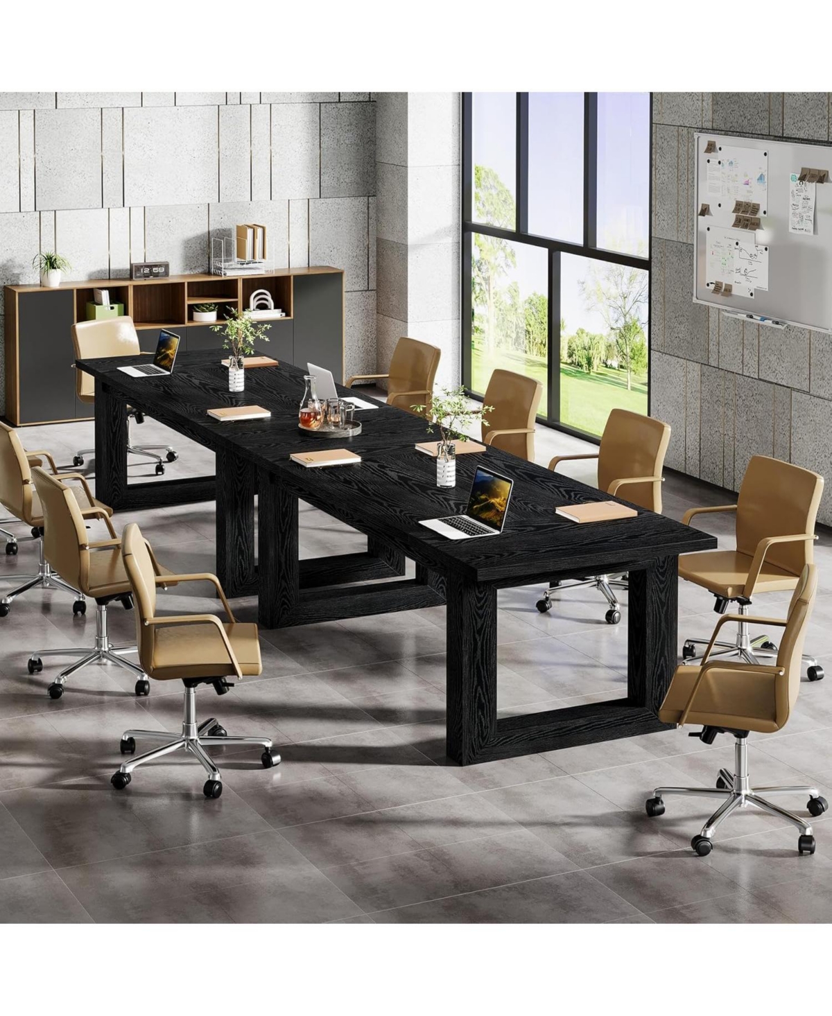 Click here for Tribesigns 2 Pcs Engineered Wood Modern Office Mee... prices