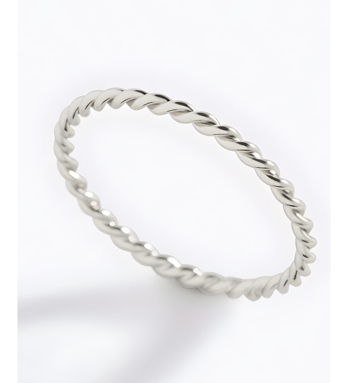 Click here for Dainty Braided Stacking Ring in 18k Gold Plated St... prices