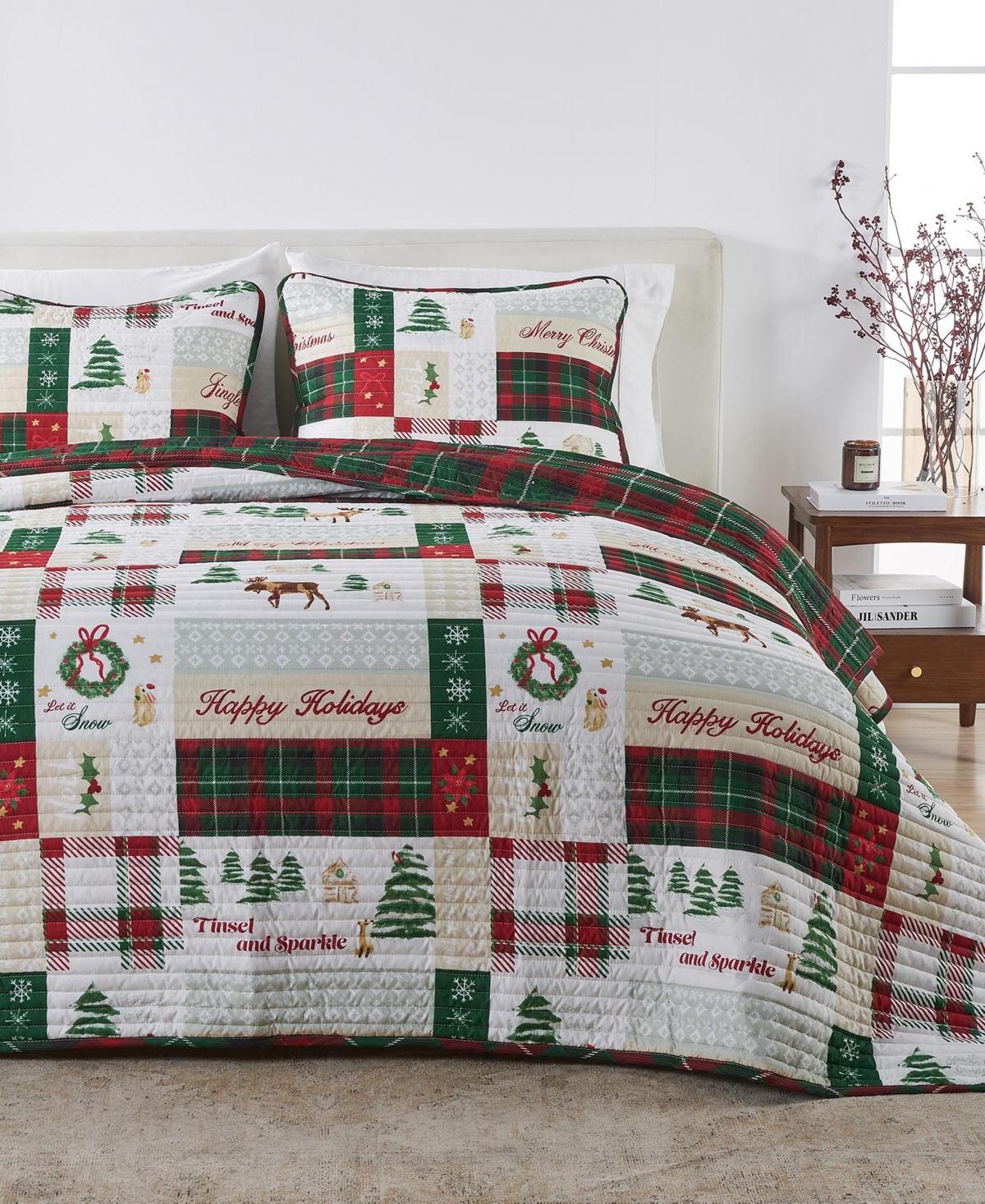 Click here for Linery & Co. Festive Holiday Reversible Microfiber... prices