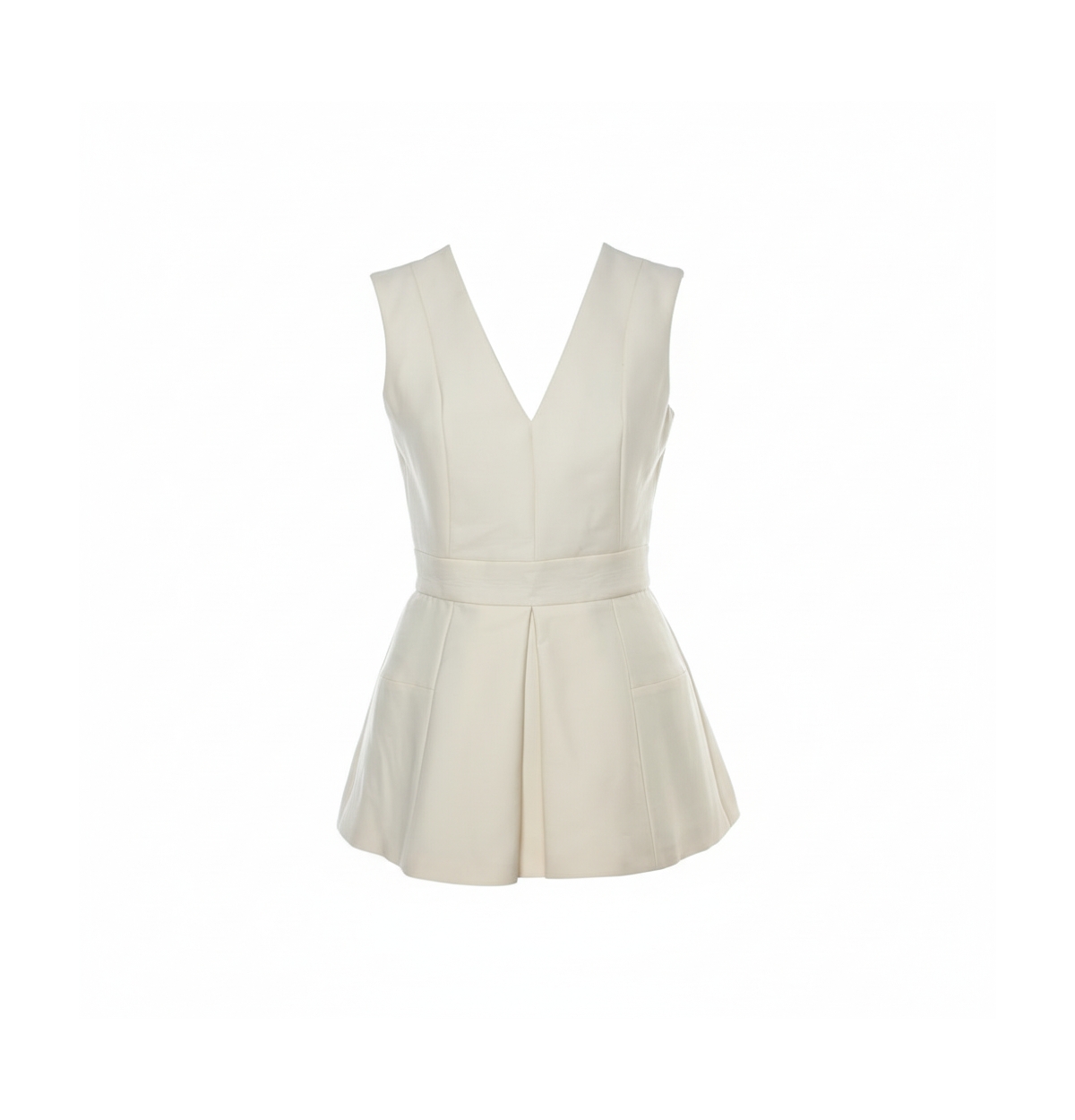 Click here for Pre-Owned Alexander Mcqueen Womens Cream V Neck Sl... prices