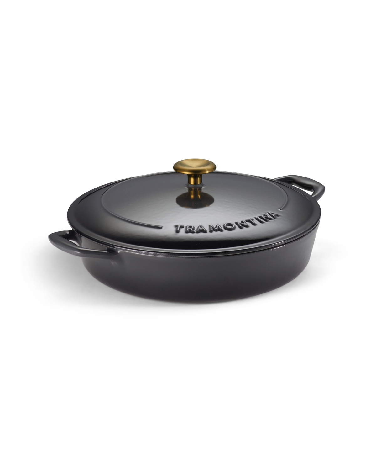Click here for Tramontina Cast Iron 4-Quart Braiser with Lid - Bl... prices