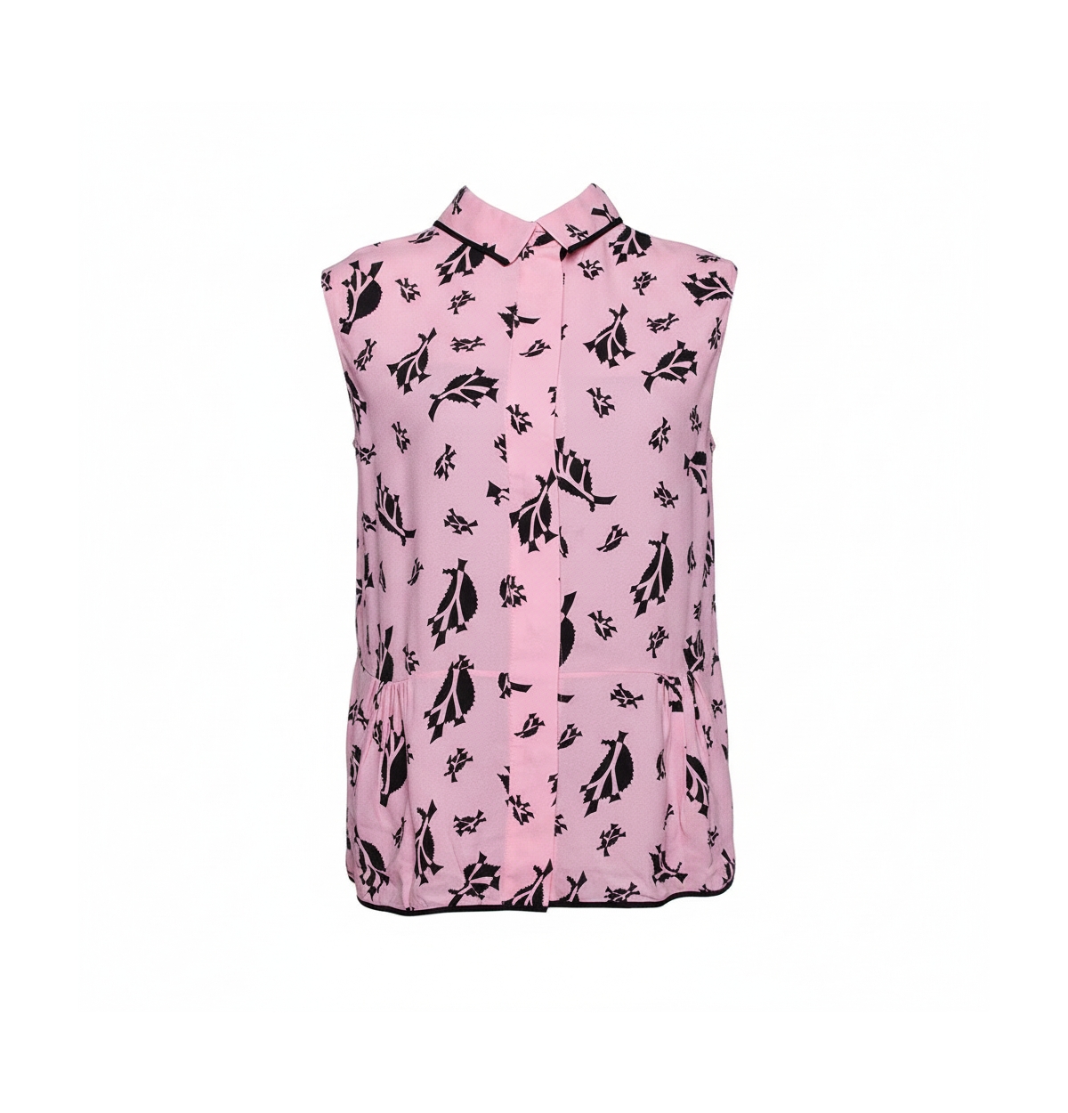 Click here for Pre-Owned Marni Womens Pink Crepe Abstract Print D... prices