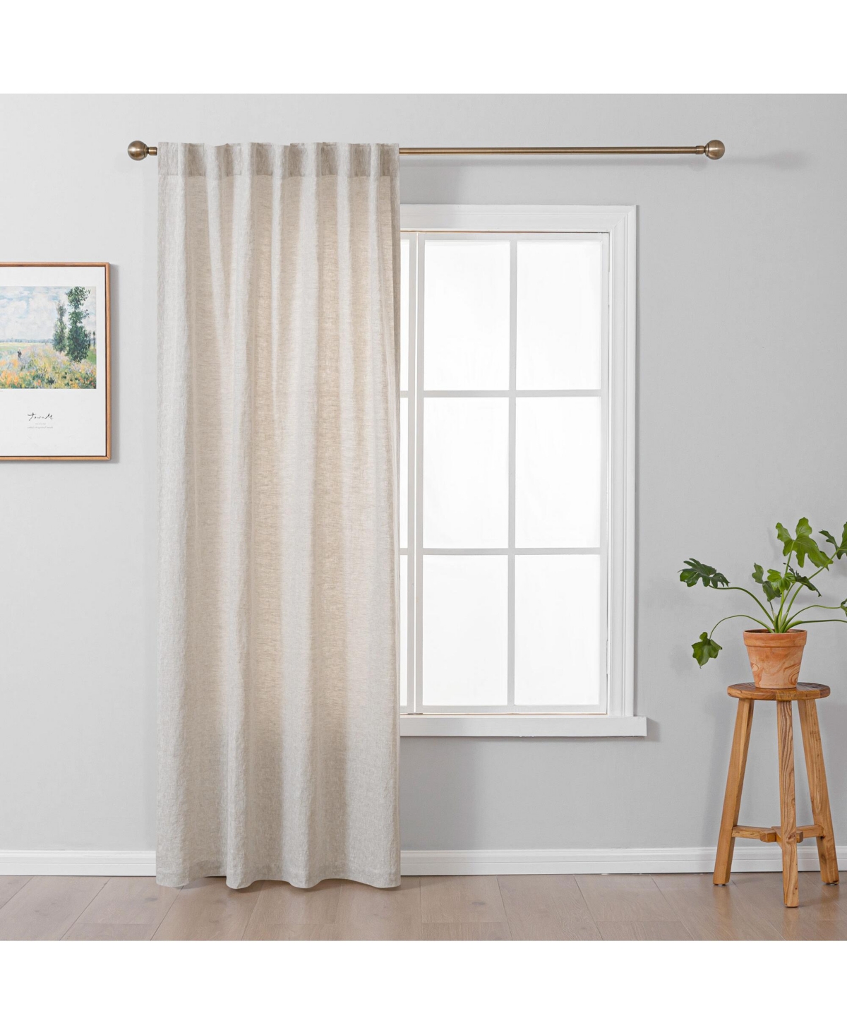 Click here for Awesome Home 100 Linen Room Darkening Back Tab Sin... prices