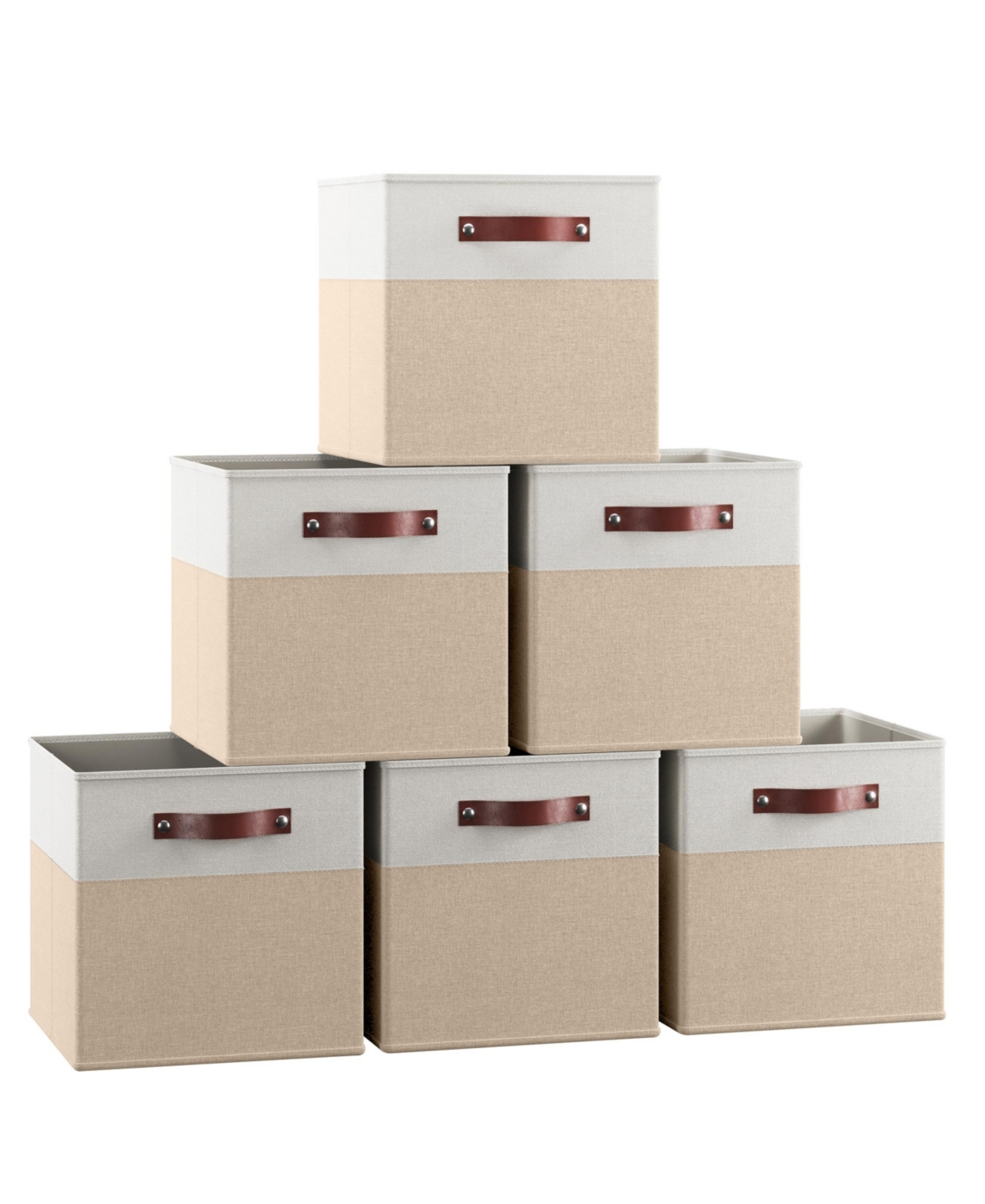 Click here for Ornavo Home 6 Pack Linen Fabric Kallax Storage Cub... prices