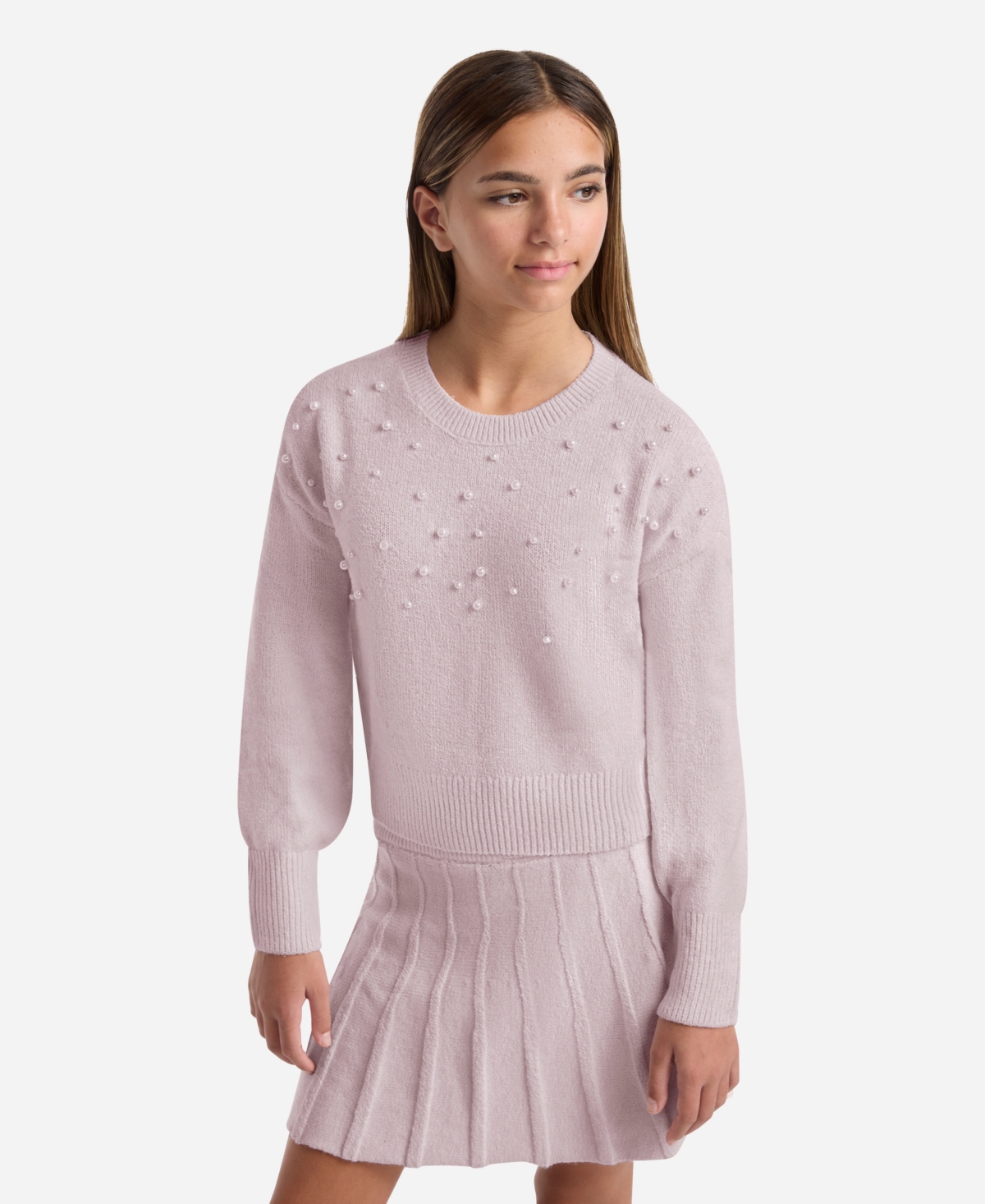 Click here for abercrombie kids Girls Sparkle Crew Sweater - Lave... prices