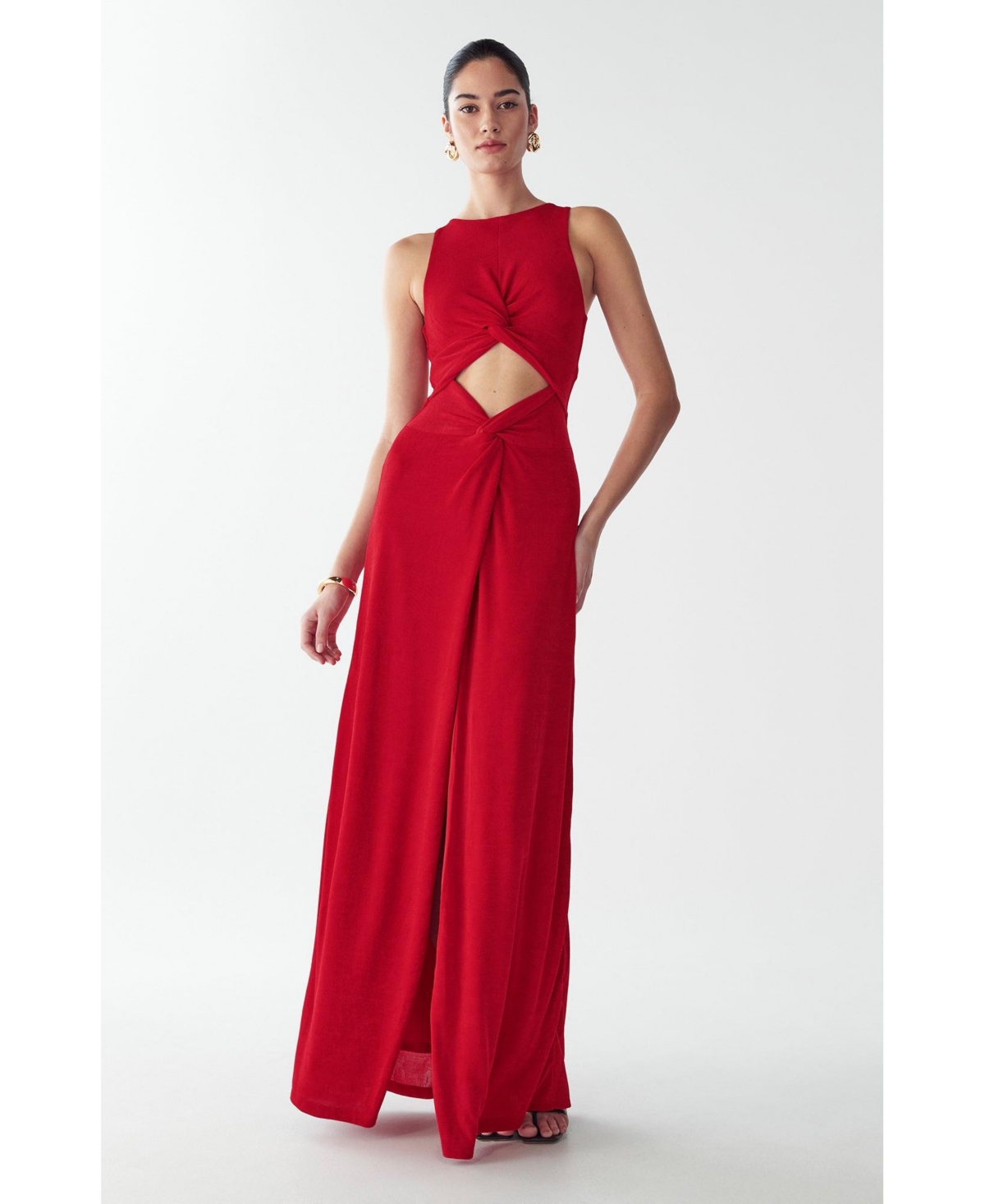 Click here for St Mrlo Womens Malia Maxi Dress - Red prices