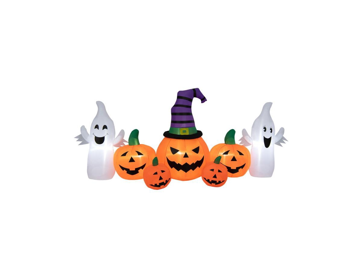 Click here for Mondawe 9 ft Long Halloween Inflatable Pumpkins wi... prices