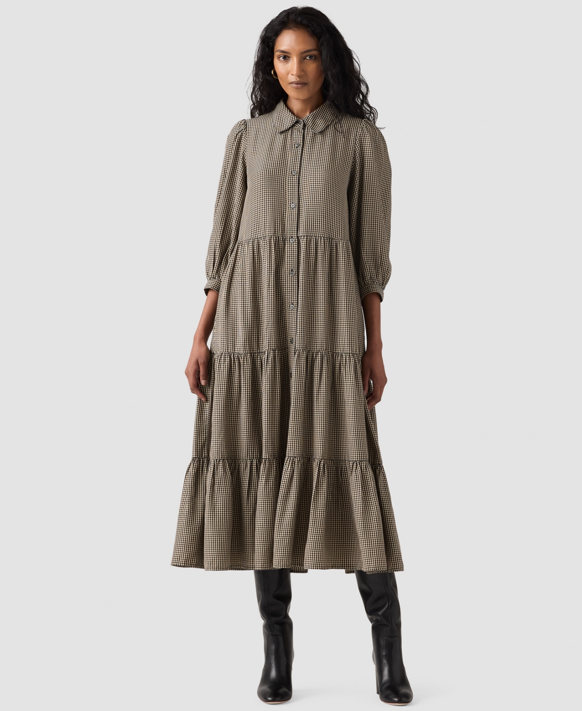 Click here for Levis Juniors Darla Collared Midi Dress - Hedi Mic... prices