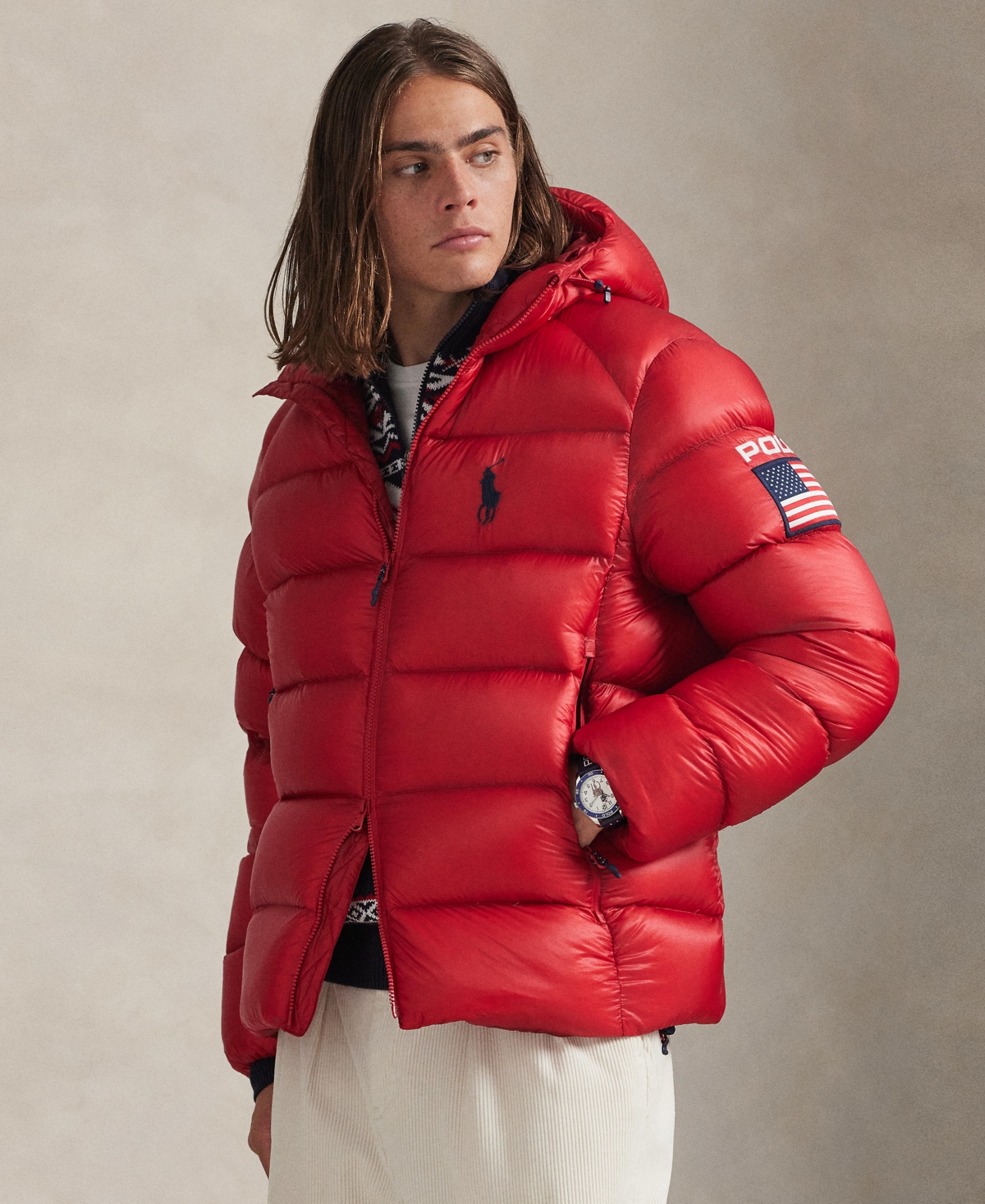 Click here for Polo Ralph Lauren Mens Hawthorne Flag Down Jacket... prices