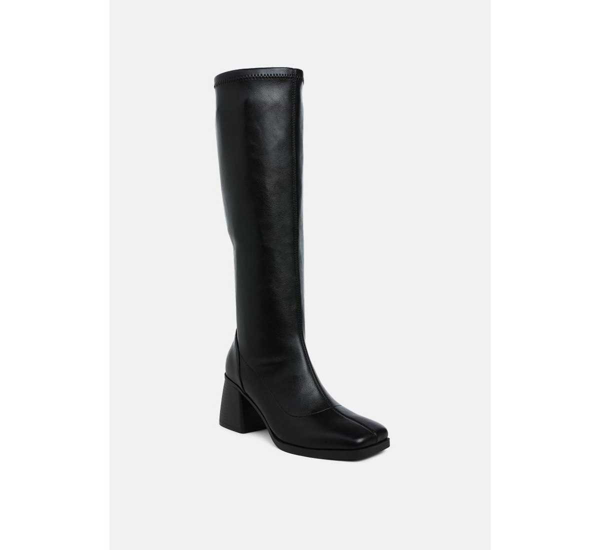 Click here for London Rag Womens Menomi Faux Leather Boots - Blac... prices