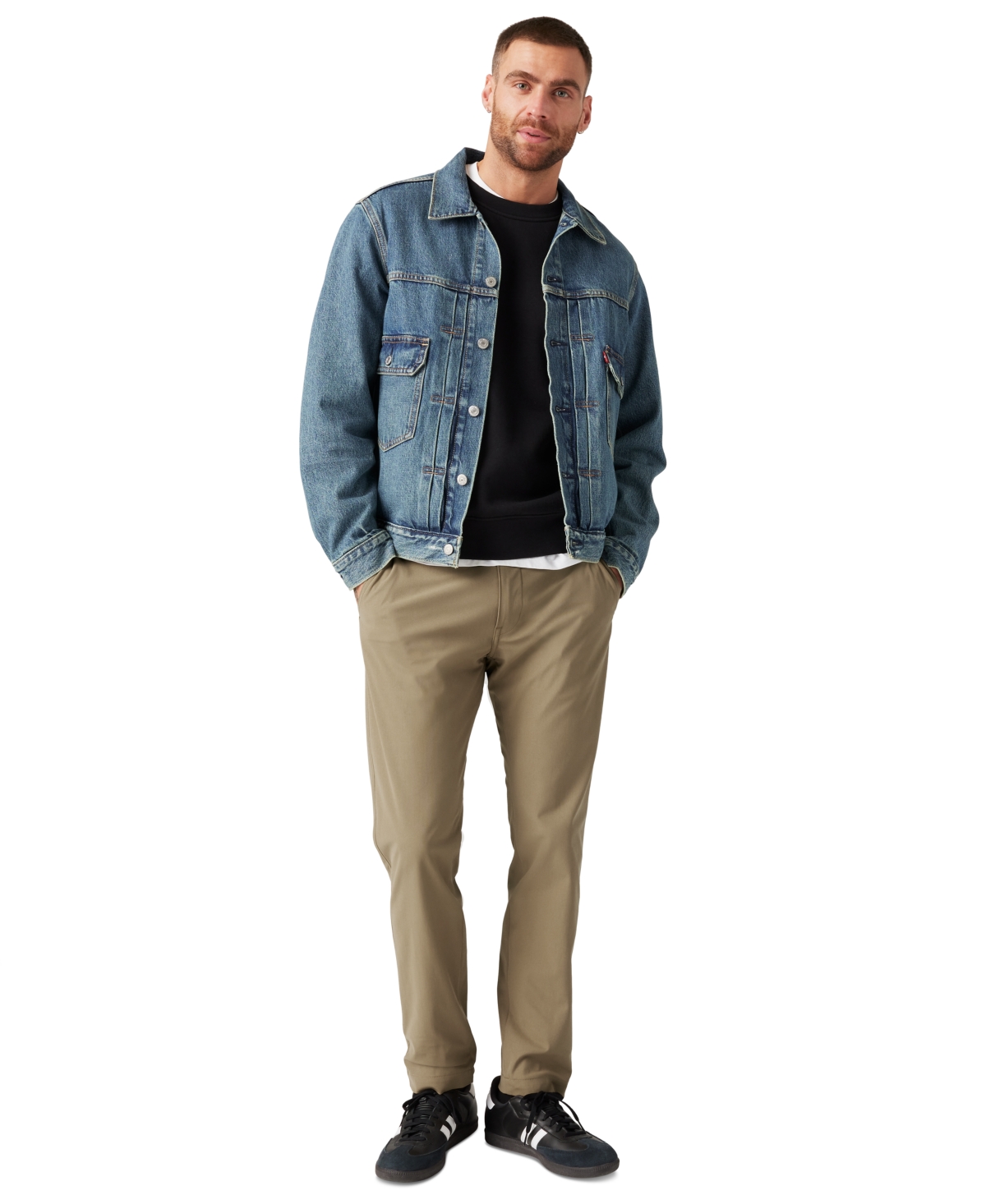 Click here for Levis Mens Standard Tapered Style Flex-Tech Chino... prices