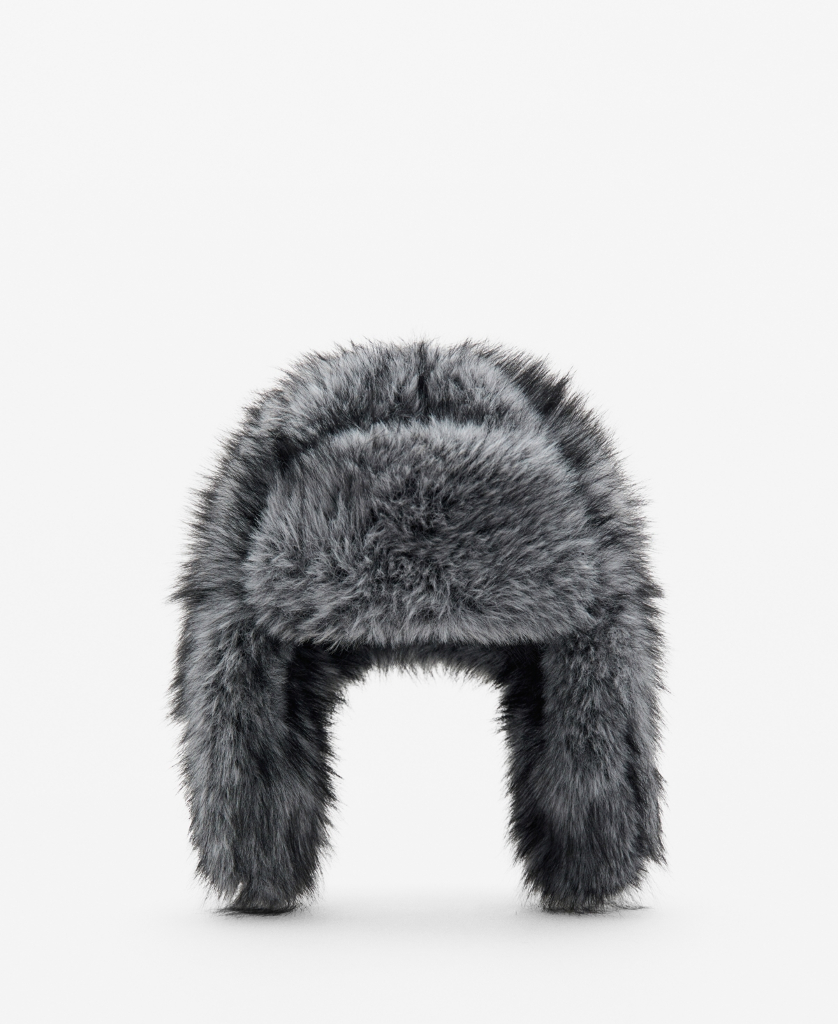 Click here for Mango Womens Fur-Effect Hat - Gray prices